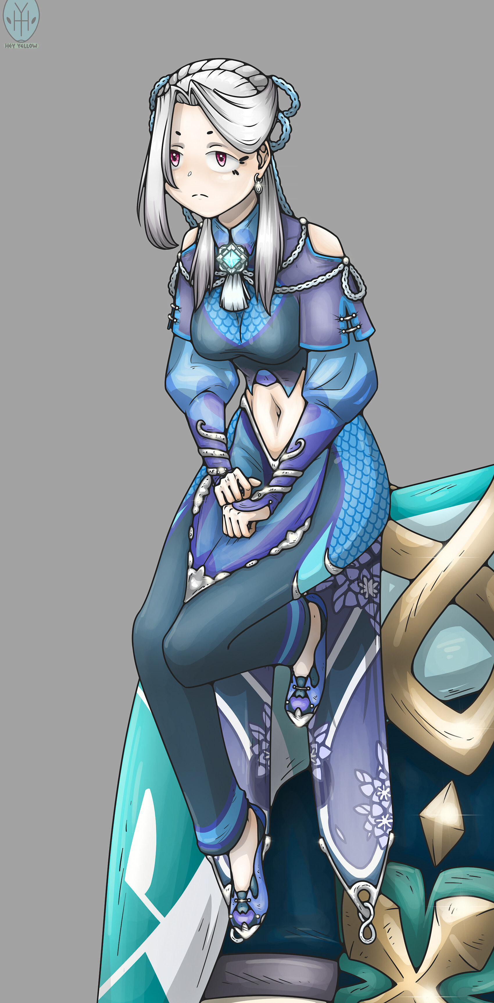 ArtStation - Changsheng (Baizhu snake. Genshin)