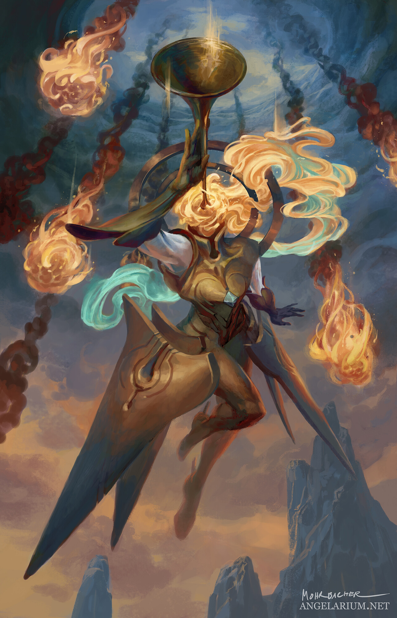 ArtStation - Angelarium Tarot - Judgement