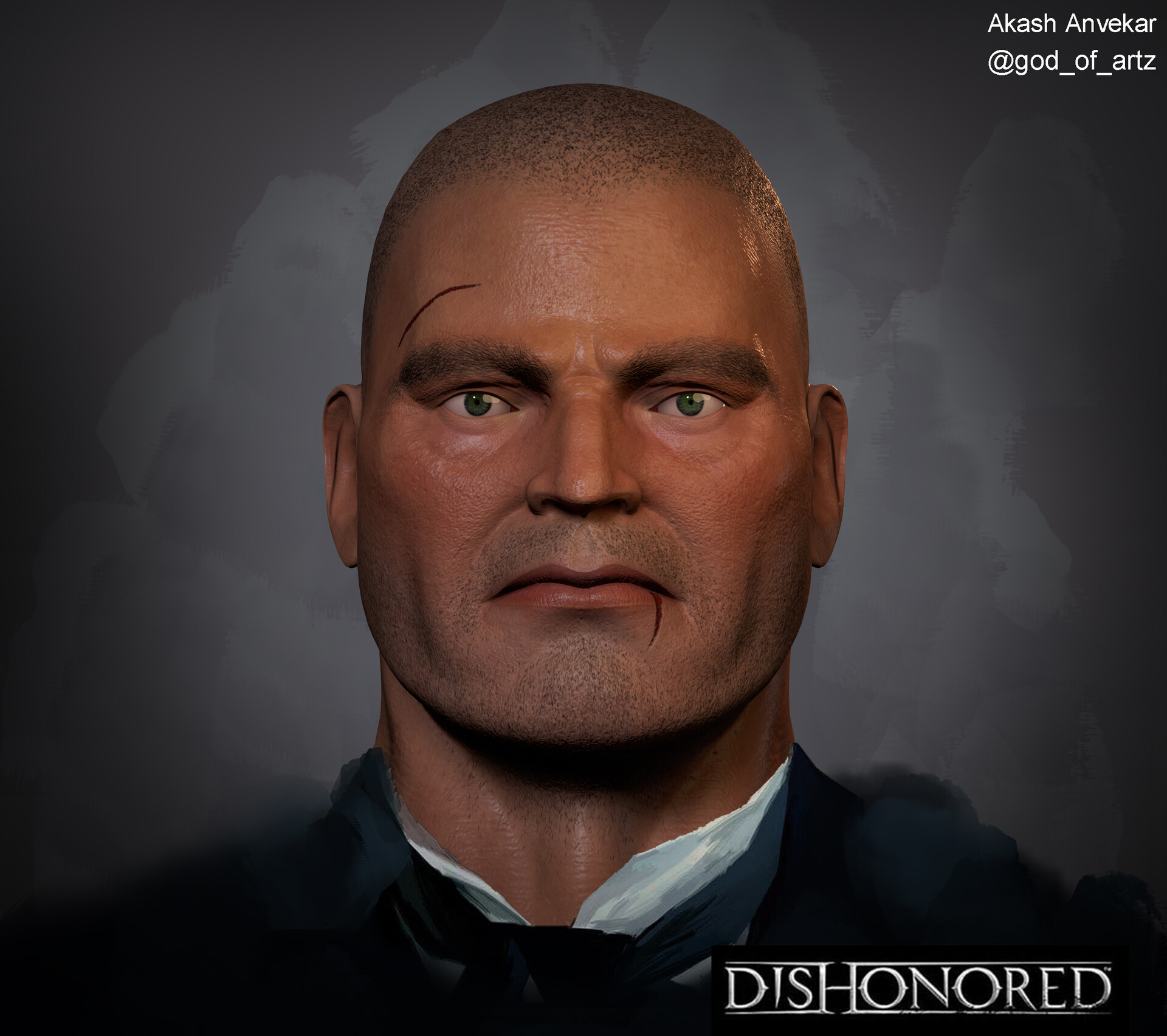 ArtStation - Face Sculpt from Dishonored game
