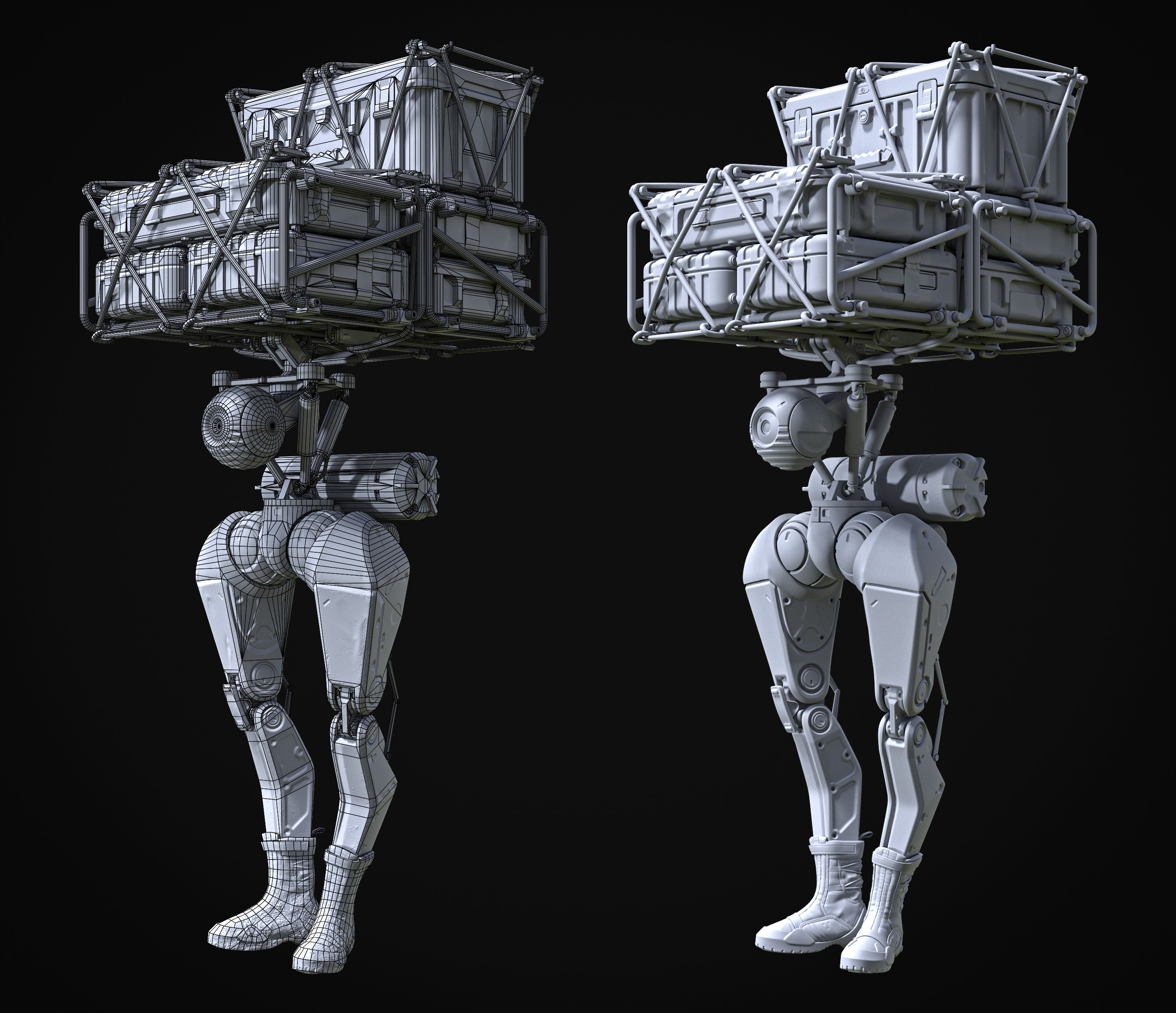 Jérôme Bussat - Delivery Bot (Death Stranding Fan Art)