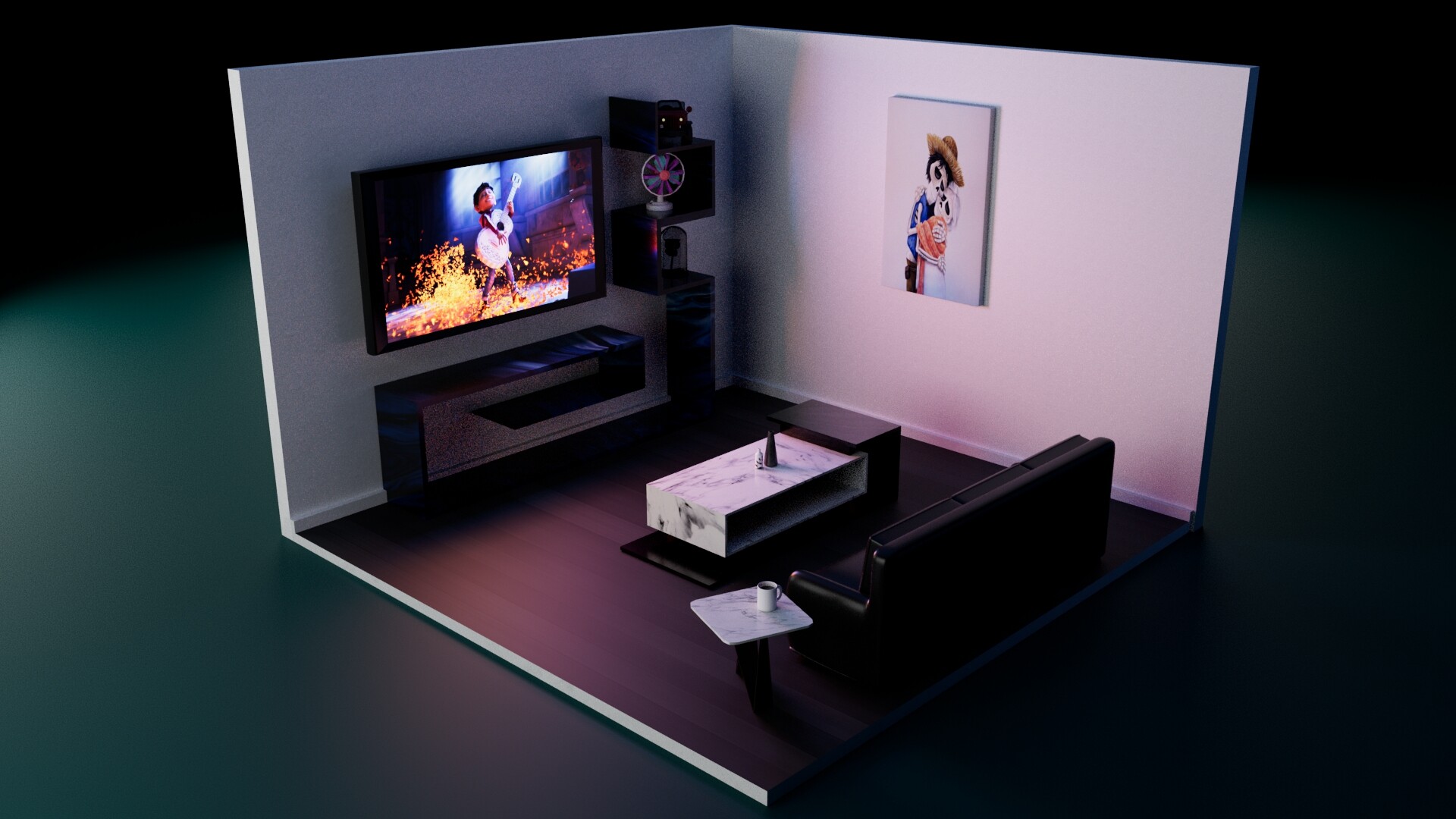 ArtStation - 3D Living room