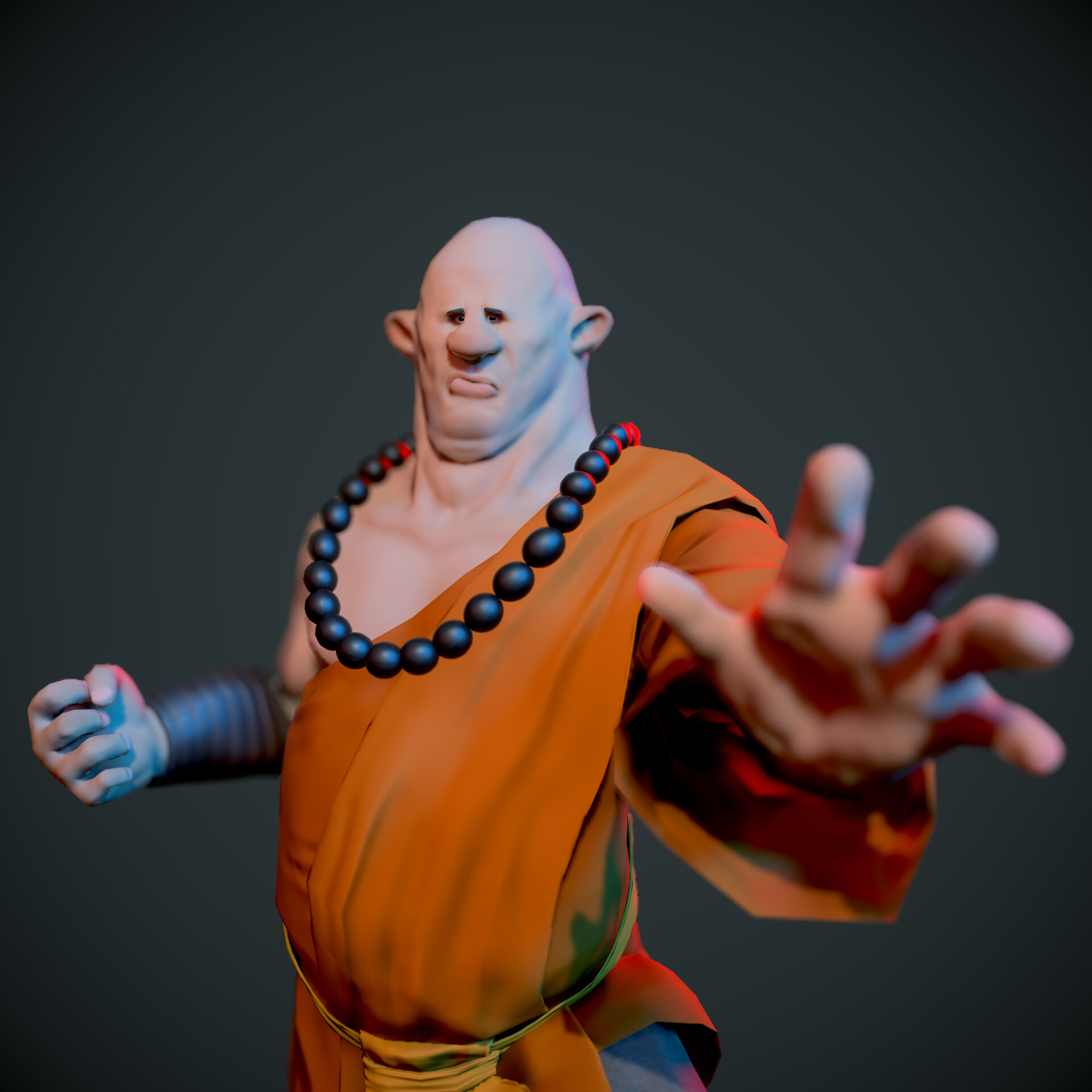 ArtStation - Stylized Shaolin Monk