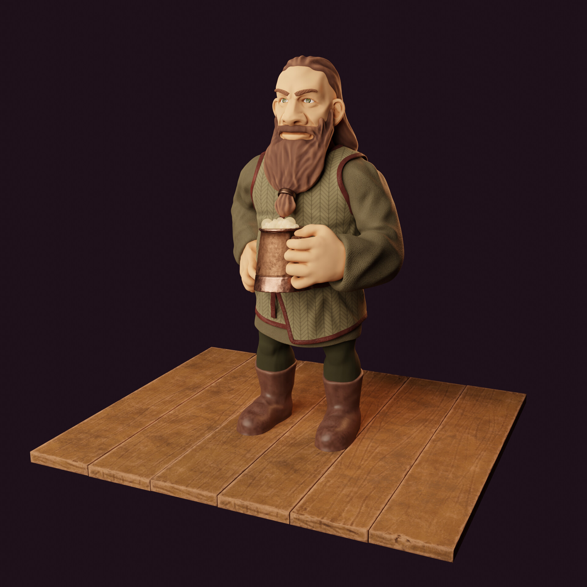 ArtStation - Dwarven Commoner