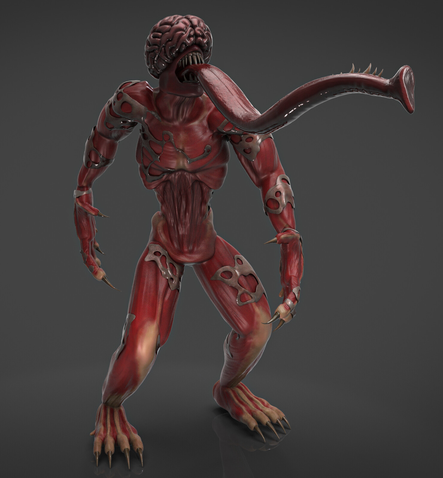 ArtStation - [Final] Licker from Resident Evil 2