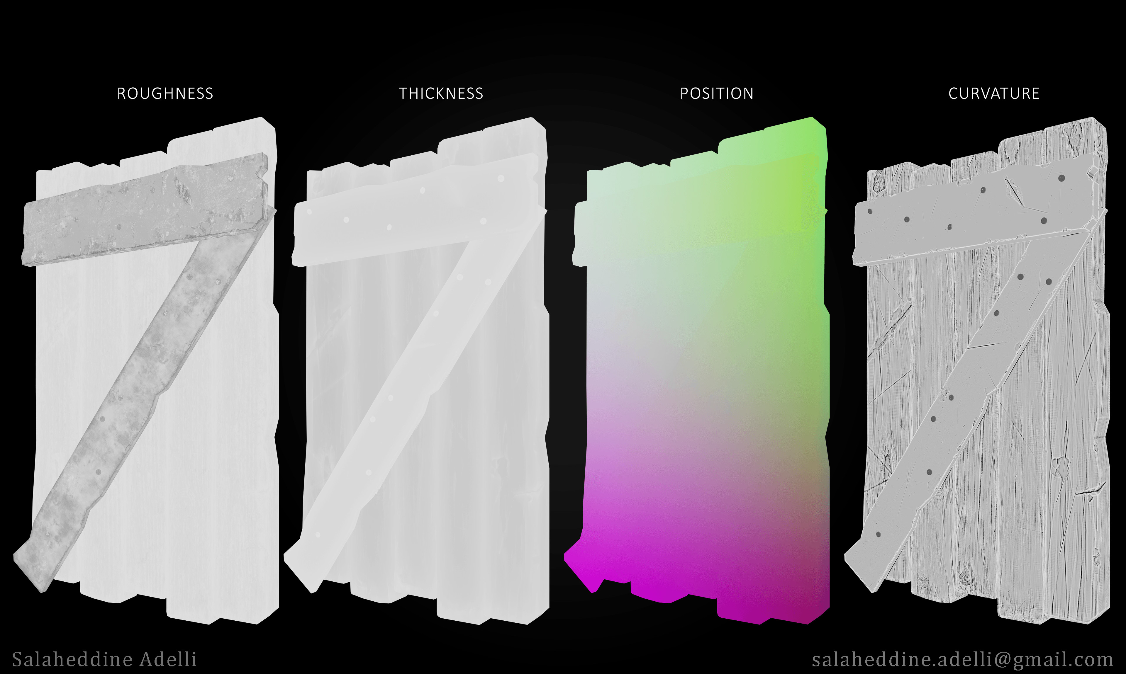 Salaheddine ADELLI - Post-Apocalyptic Shield (Game Asset)