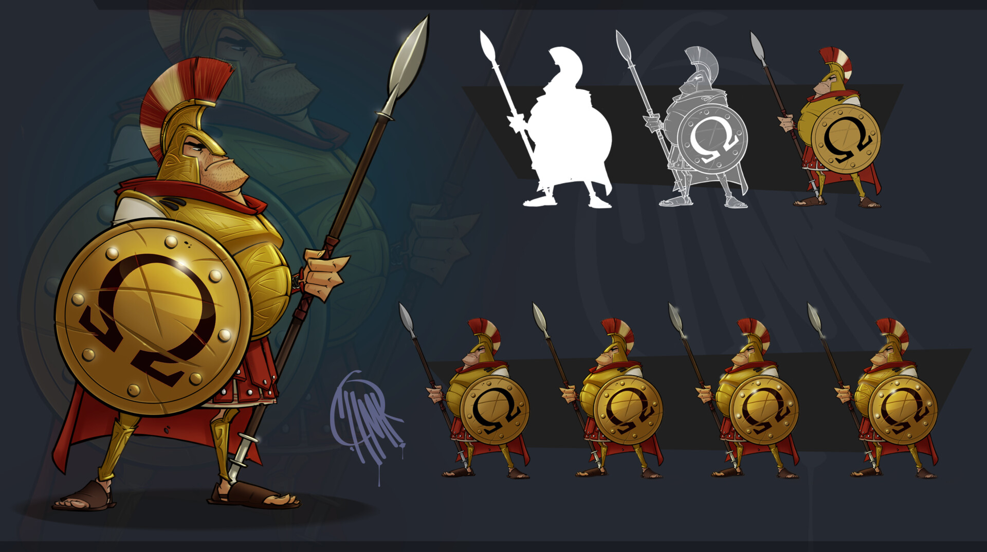 ArtStation - Greek warrior