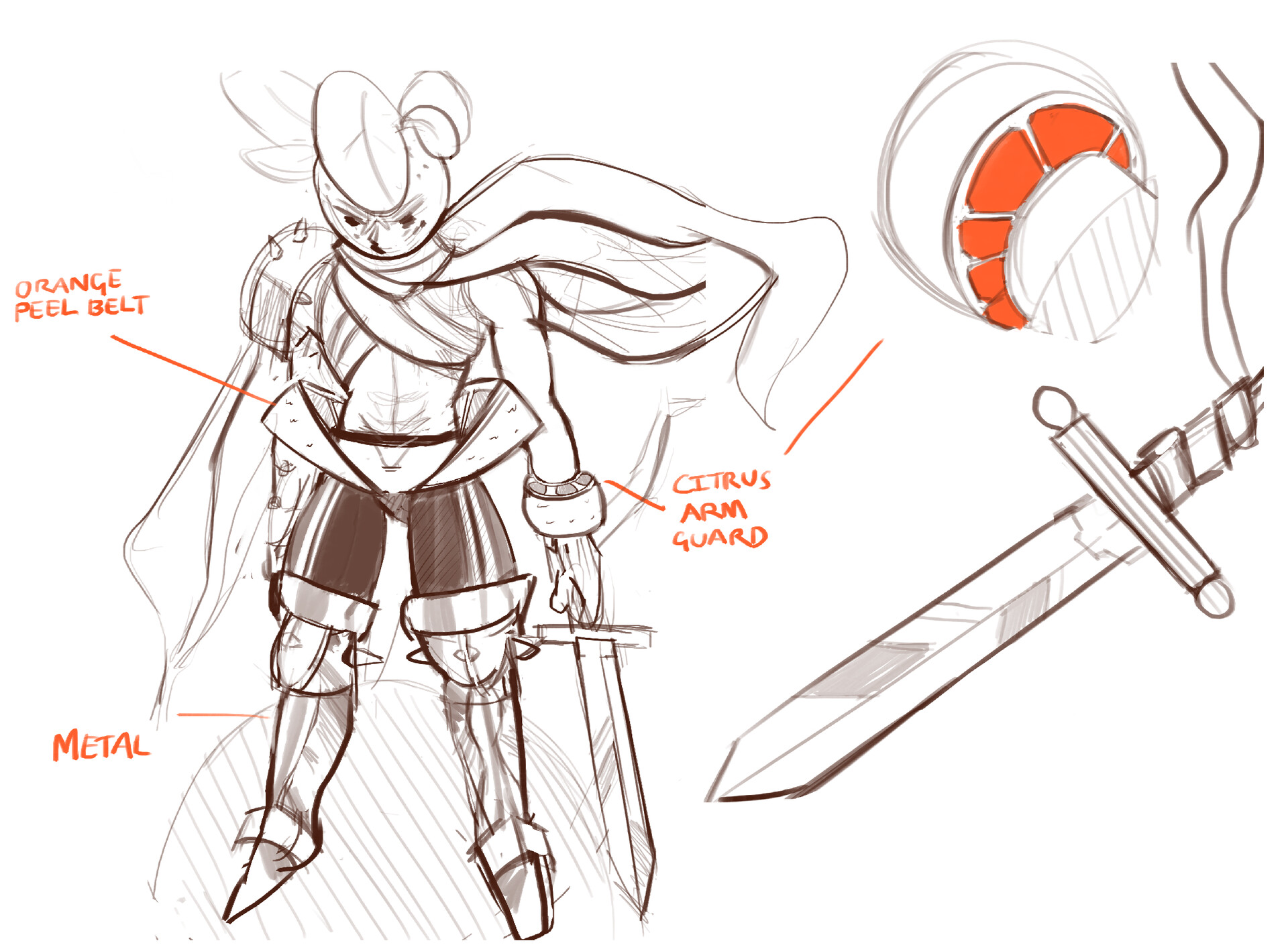 ArtStation - OC + outfit design, sketches