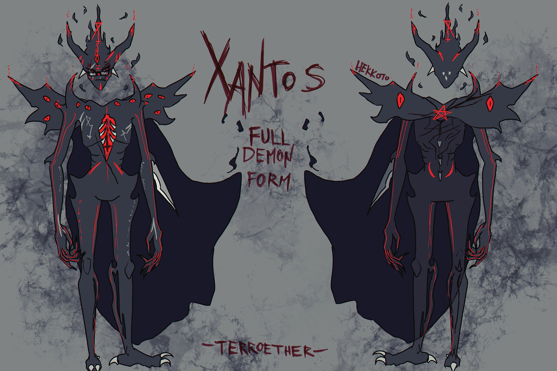 ArtStation - Xantos full deomn form - concept art