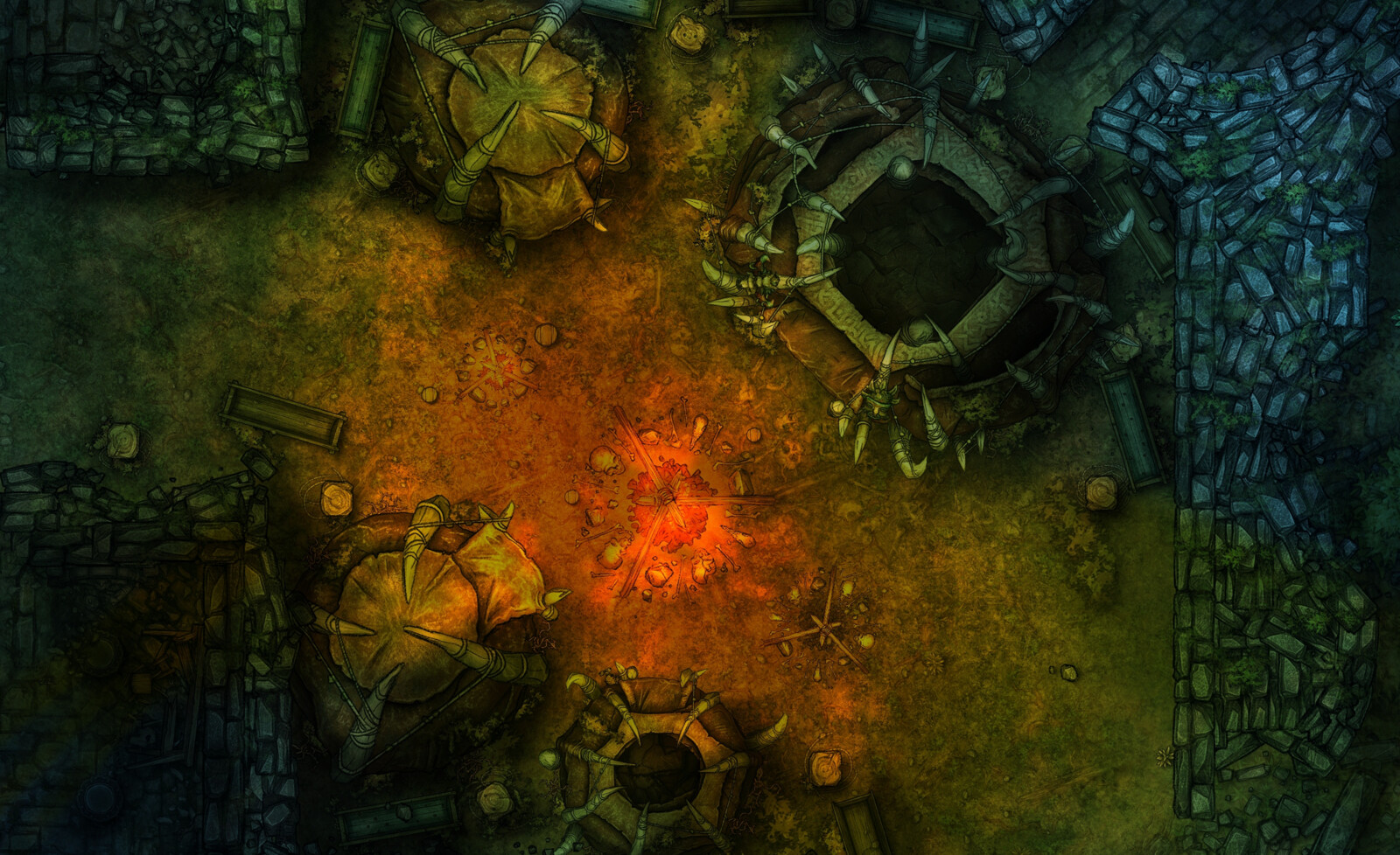 Detailed Dungeons - Shrine of Savras (Night)