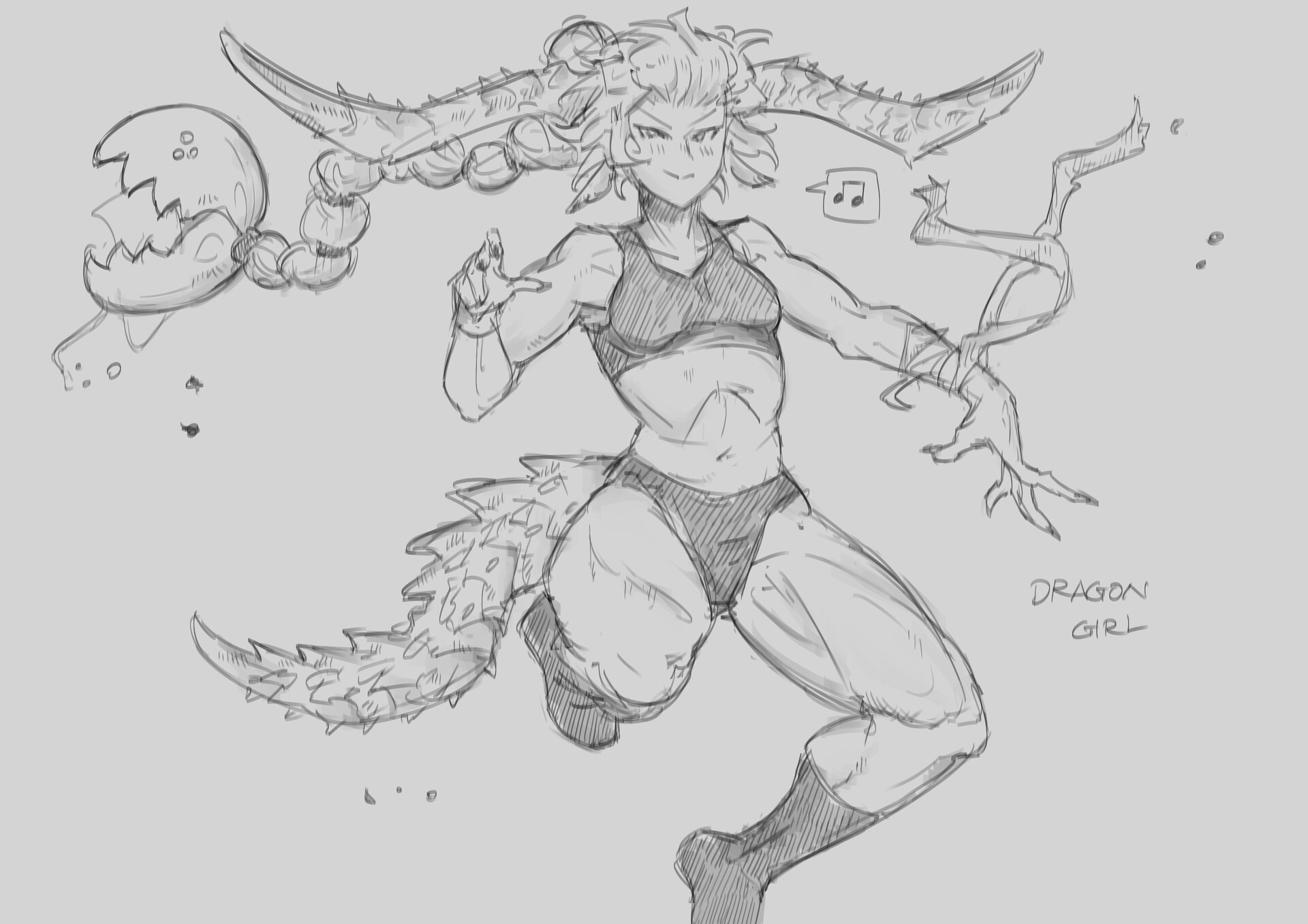 ArtStation - Dragon Girl 1.