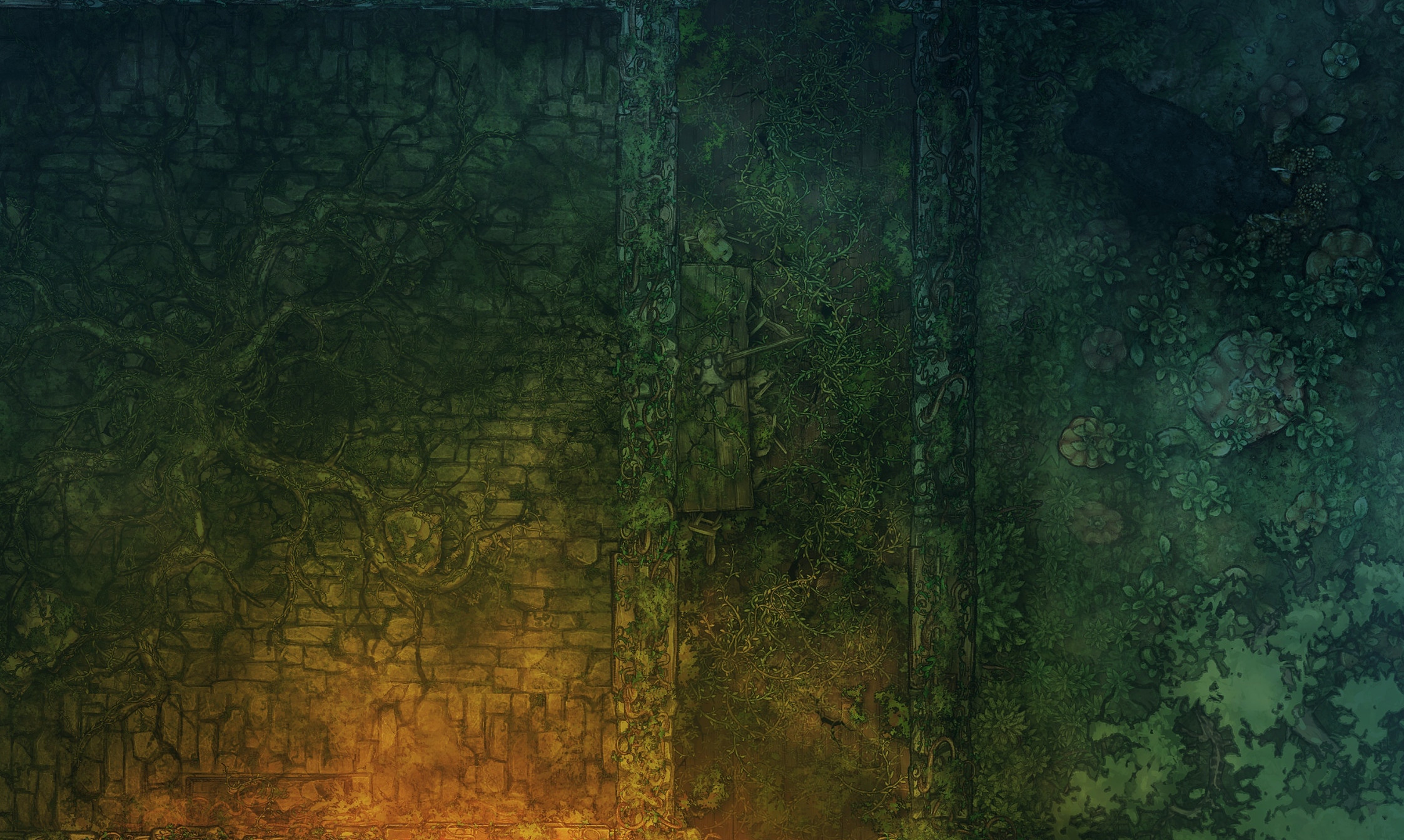 Detailed Dungeons - Woodland Manse (2nd Floor) (Night)