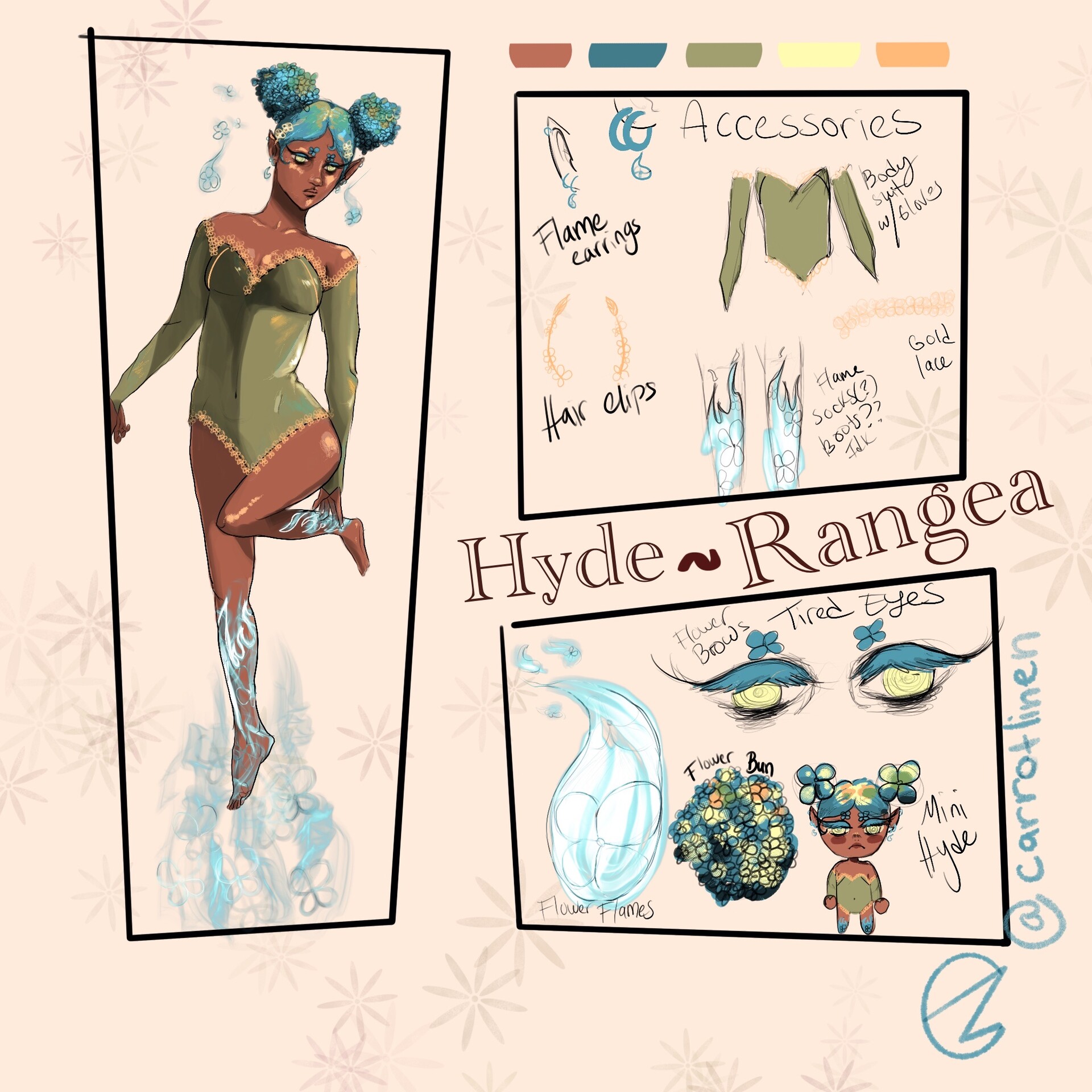 ArtStation - Hyde Drangea Character Sheet
