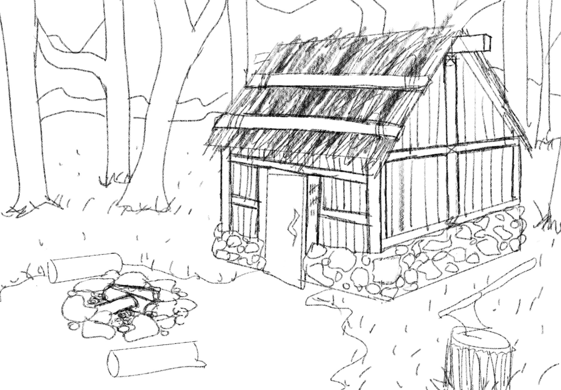 maggie maahs - Layout Concept: Cabin in the Woods
