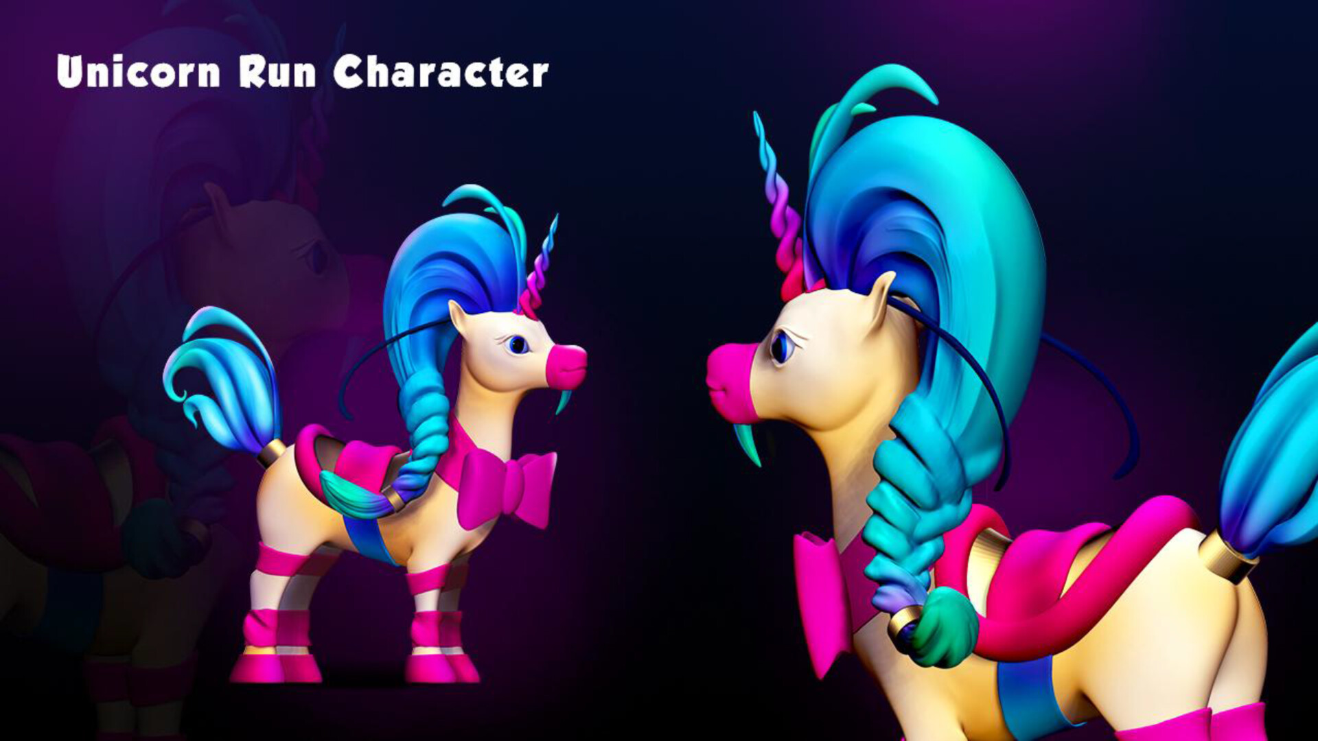 ArtStation - Unicorn characters for unicorn Candyland
