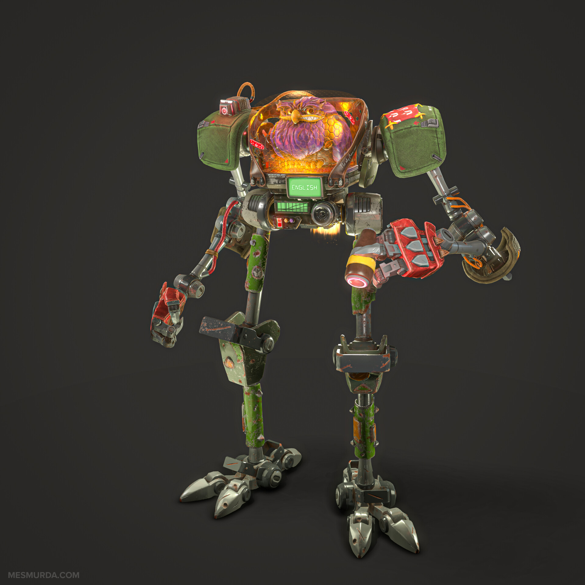 John Mesplay - Captain Leonidas Tawny, of The Frogmouth First and Only Textured