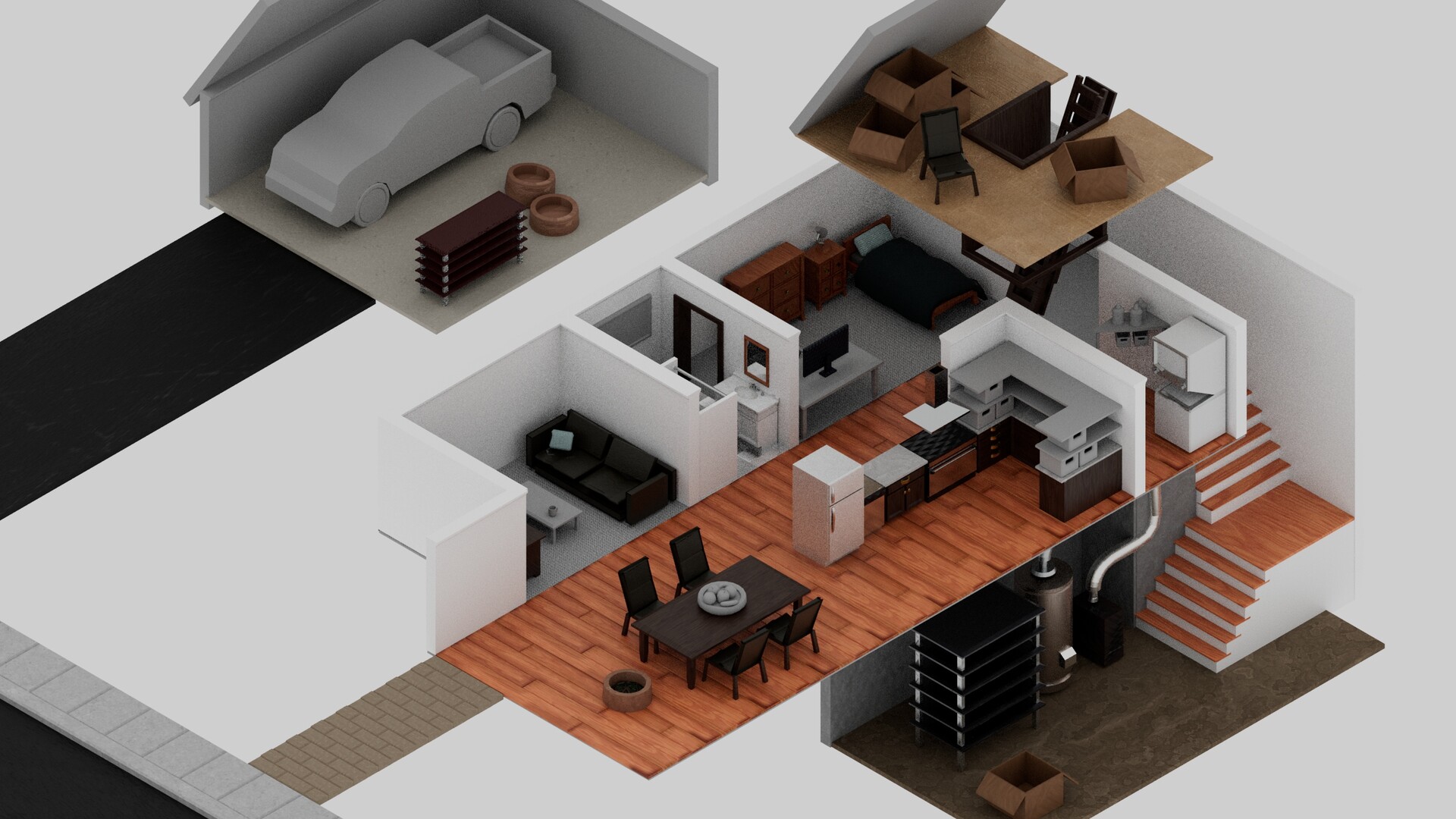 ArtStation - Isometric Home