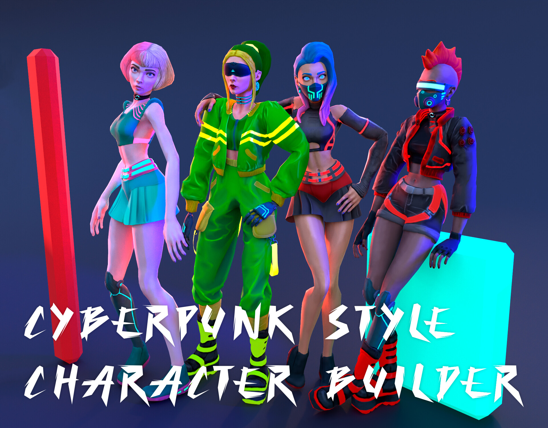 ArtStation - Cyberpunk-style character builder