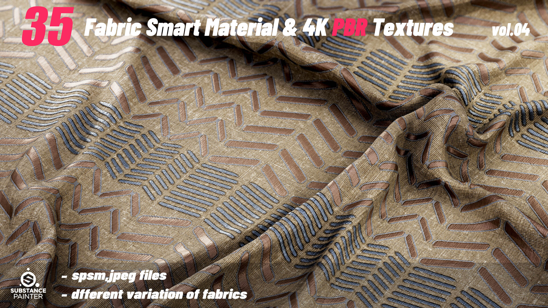 hossein-hamidi - 35 High Quality Fabric Smart Material Bundle + 4K PBR ...