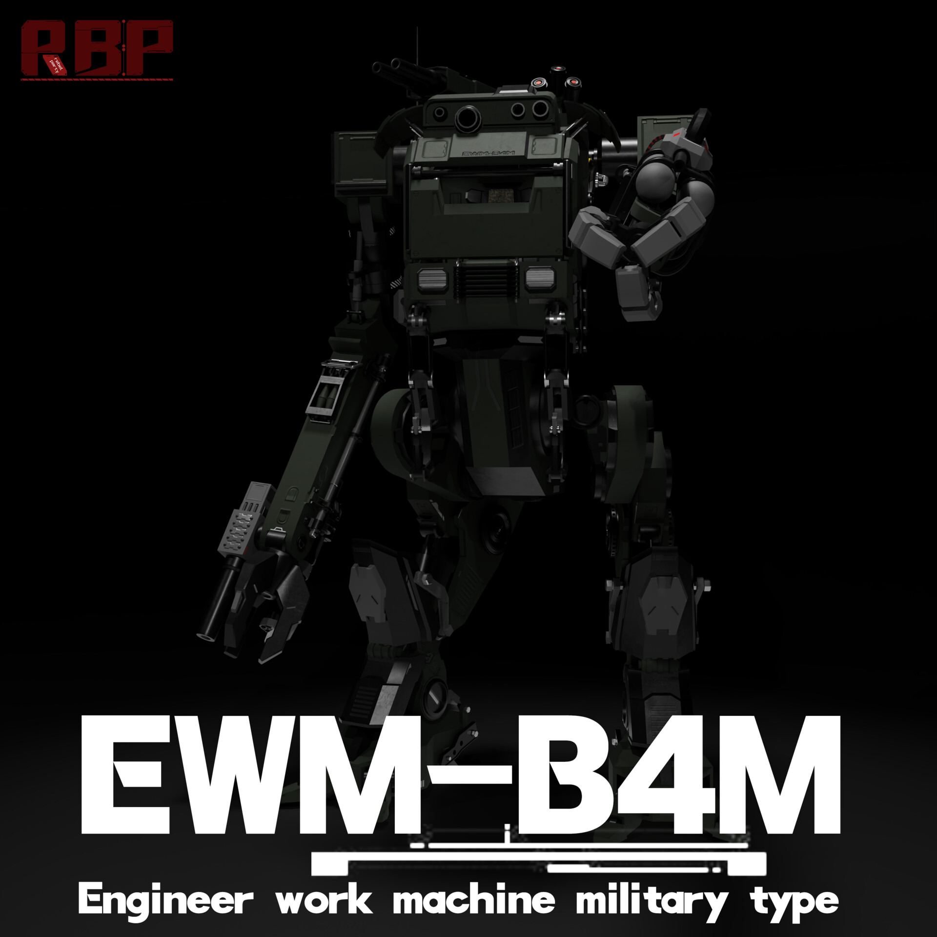 ArtStation - EWM-B4M Engineer Working Machine Block4 Military Type