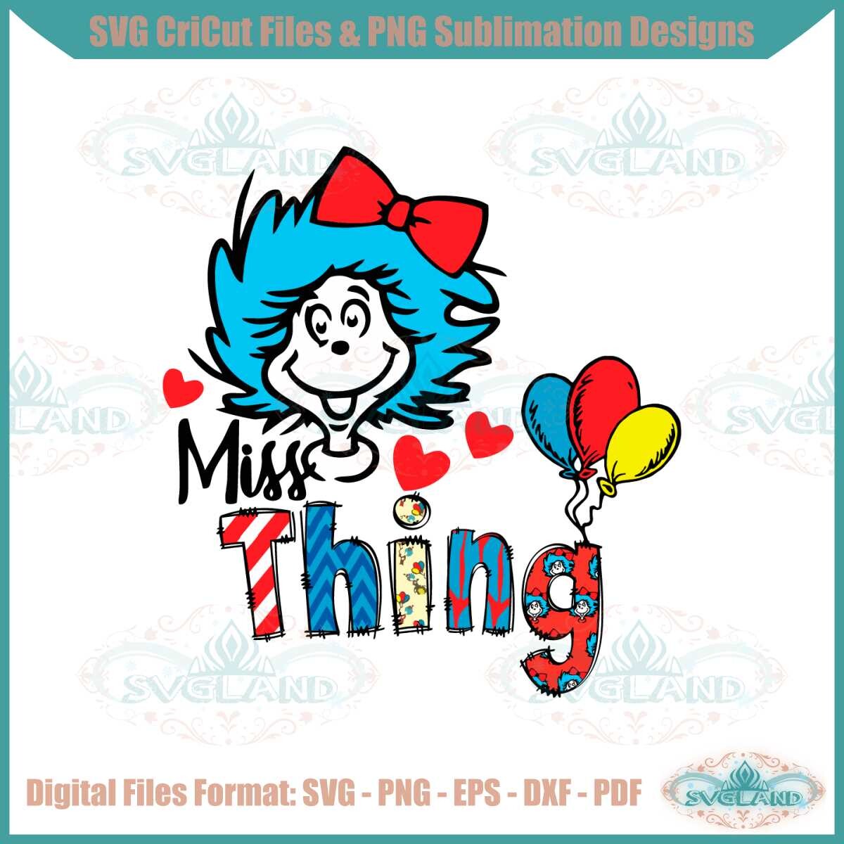 ArtStation - Little Miss Thing Teaching Is My Thing Svg Graphic Designs ...