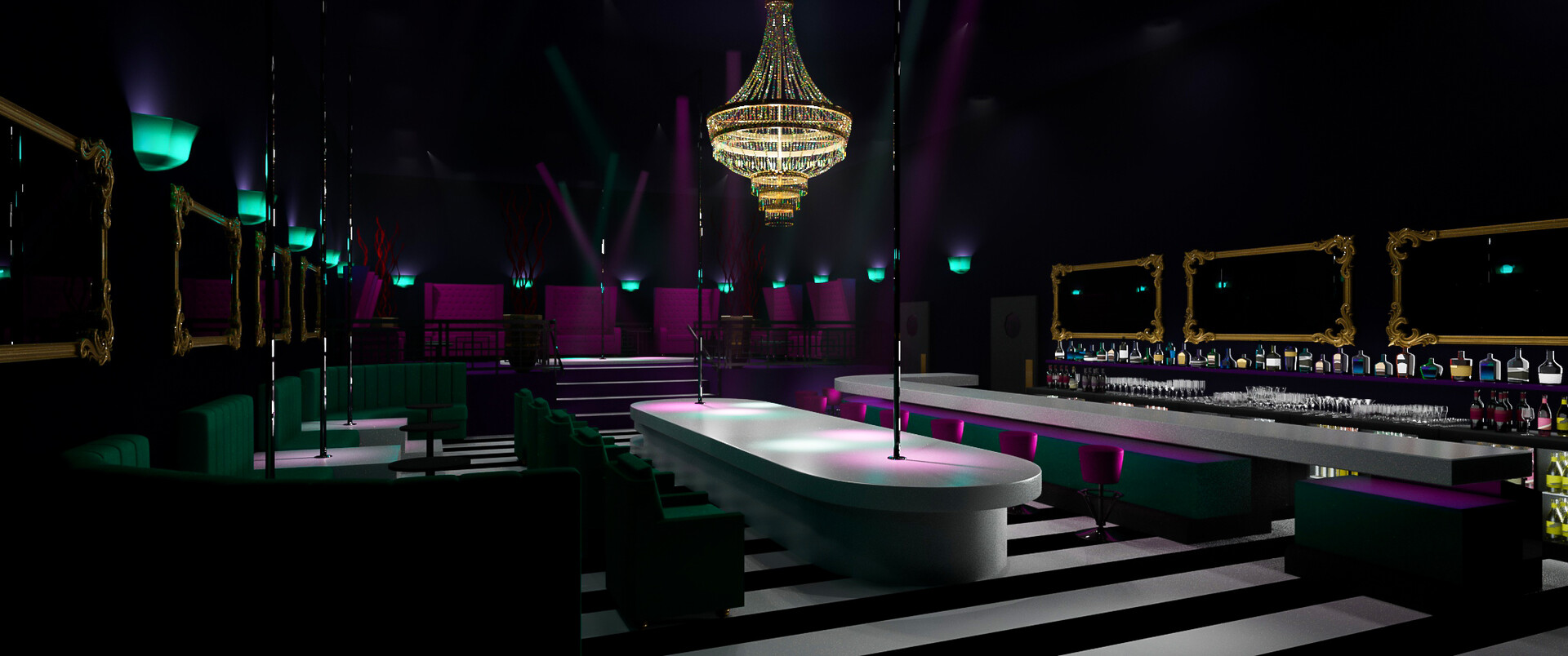 ArtStation - 3D Model Environment - Strip Club
