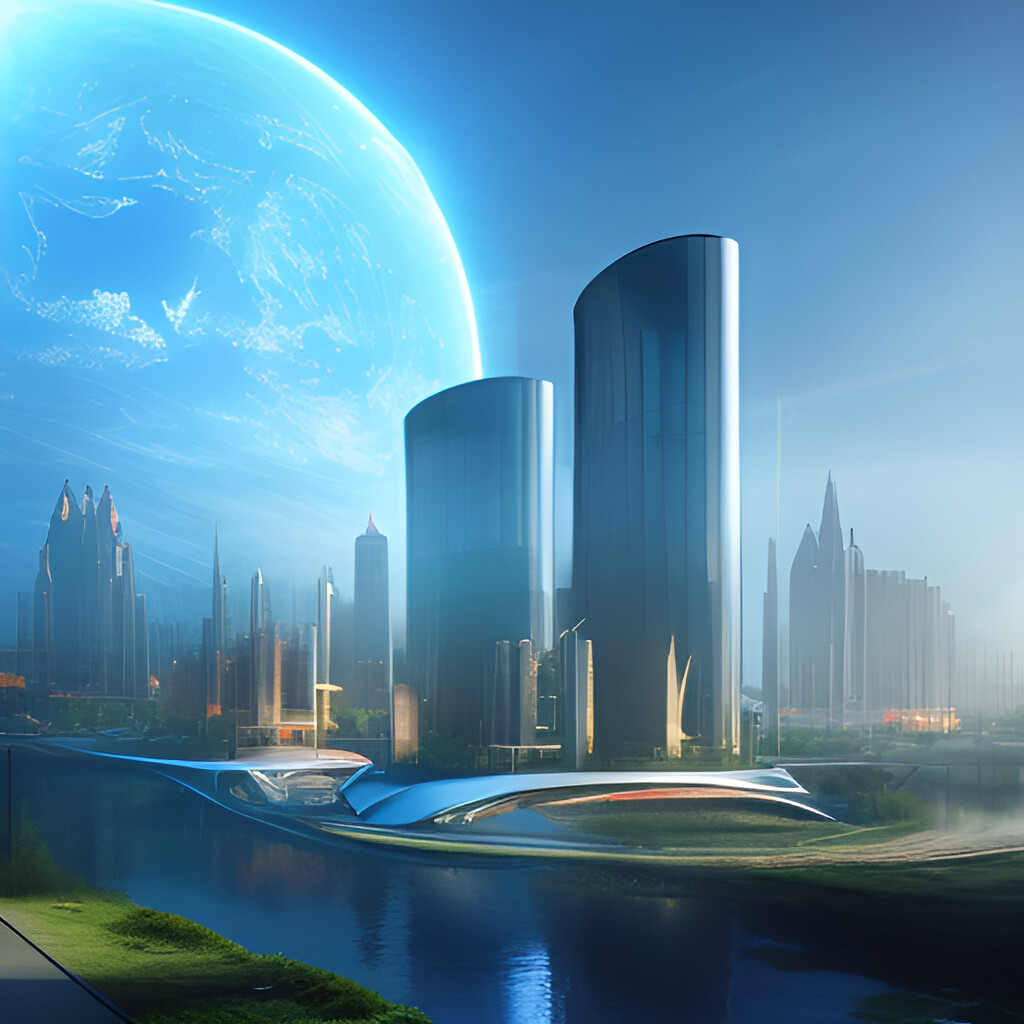 ArtStation - Futuristic city Detroit (Sci-Fi multiverse)