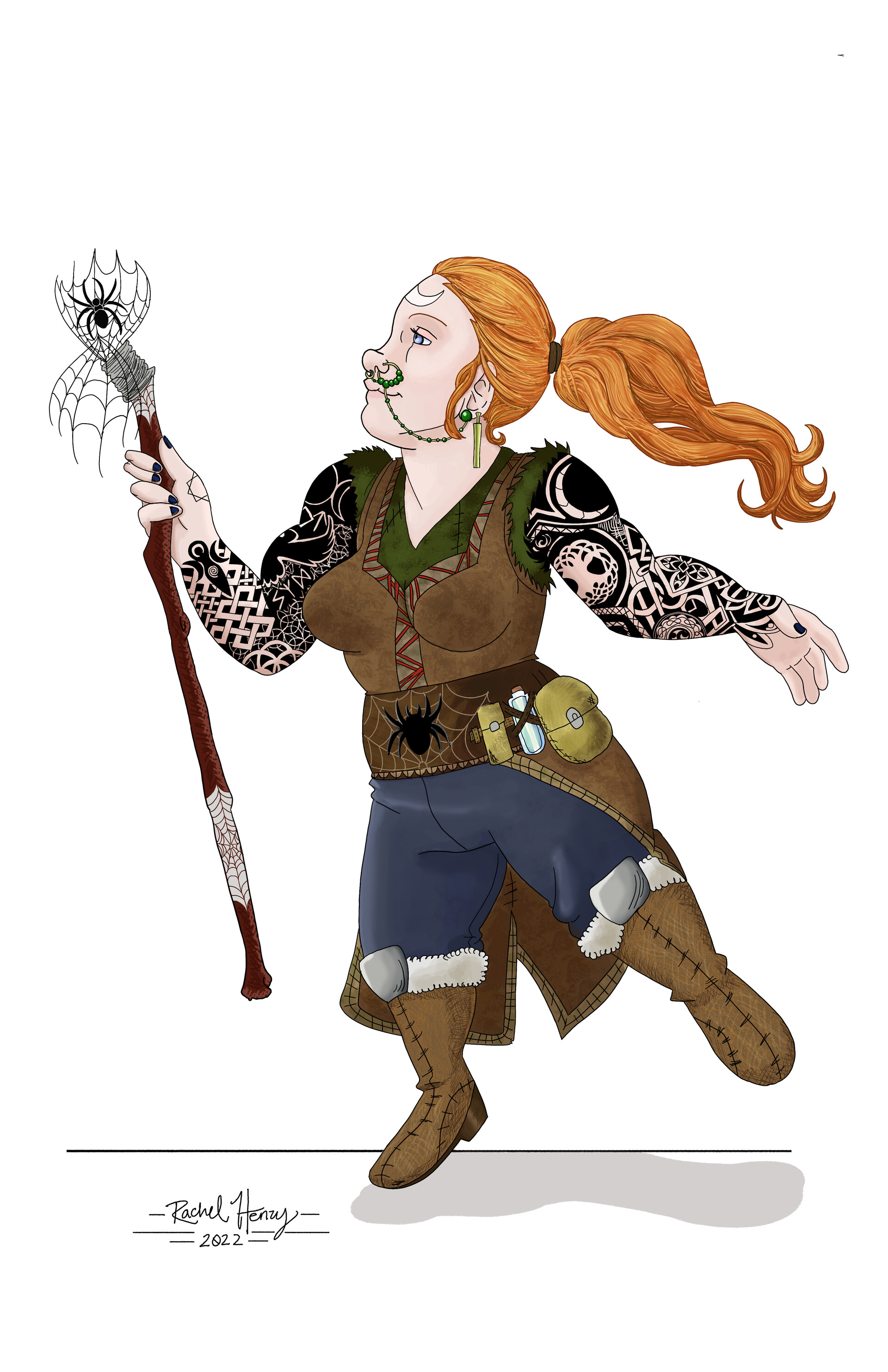 ArtStation - Helja the Circle Moon Druid