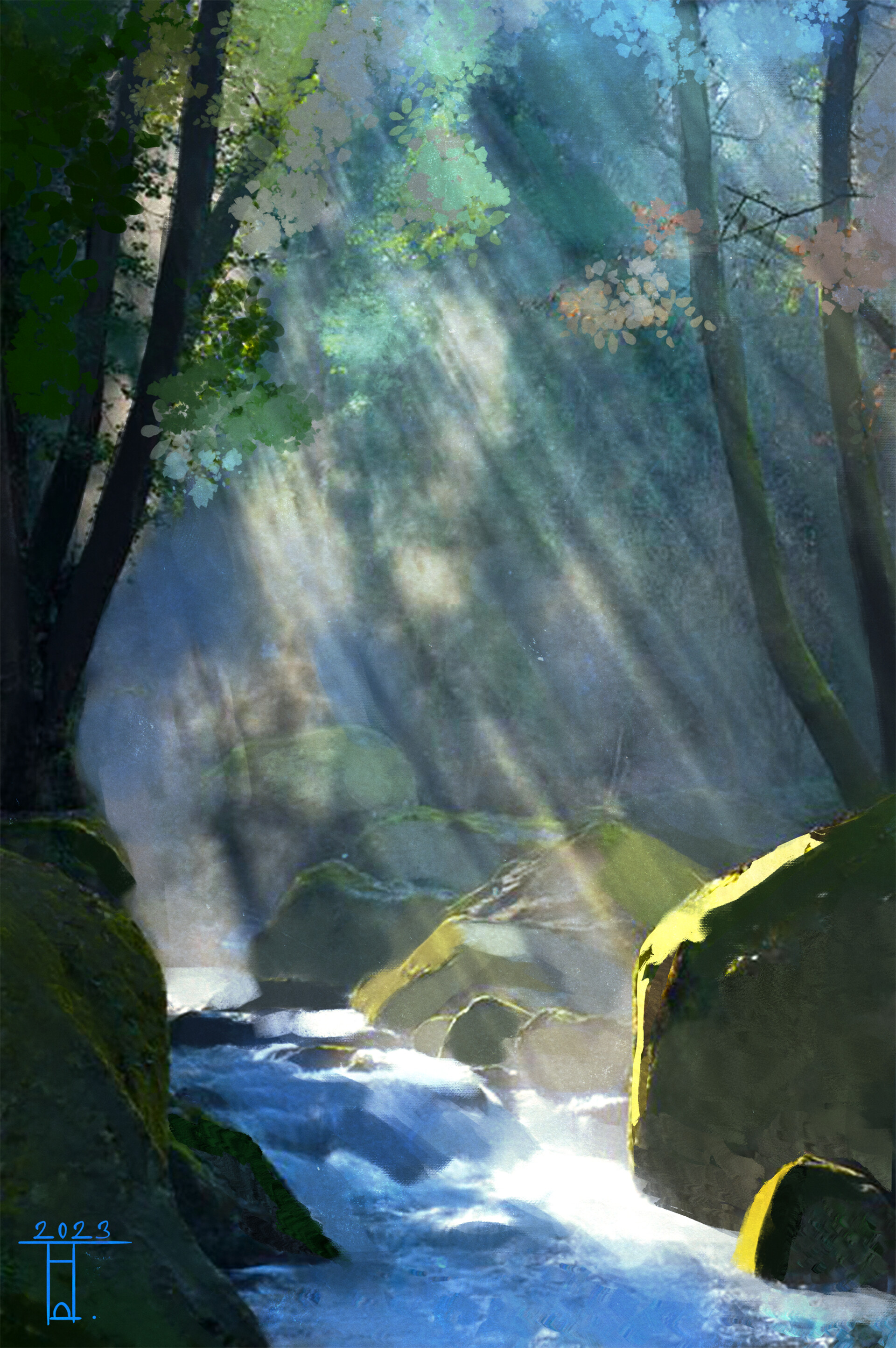 ArtStation - Forest river