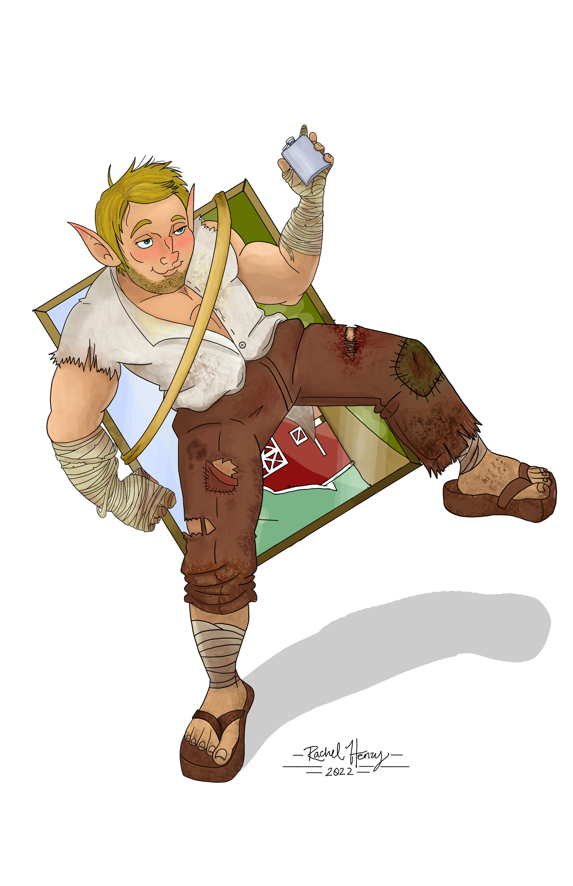 ArtStation - John EL the Drunk Monk