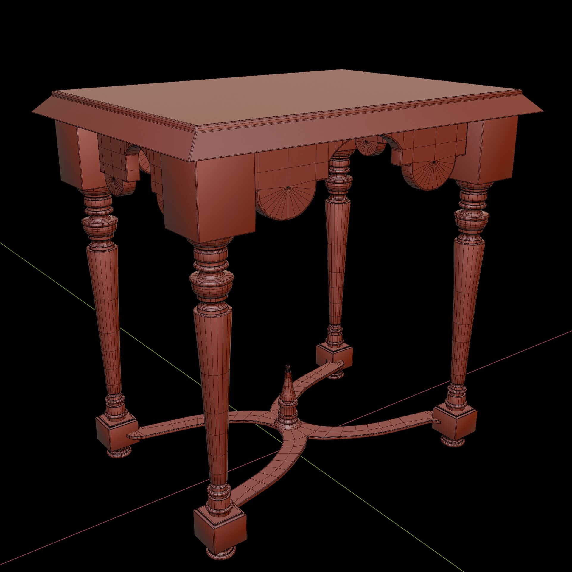 Akshay Banerjee - Medieval End Table_3D Model