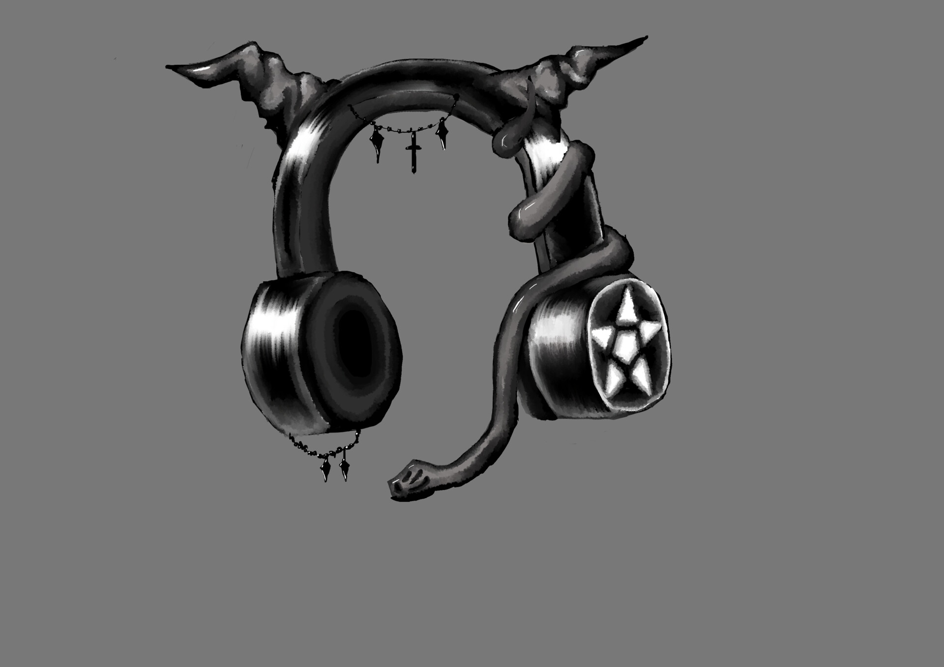 ArtStation - goth headset