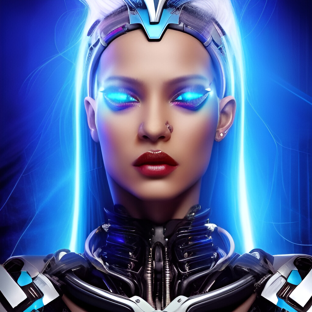 ArtStation - Futuristic Queen (Utopunk)