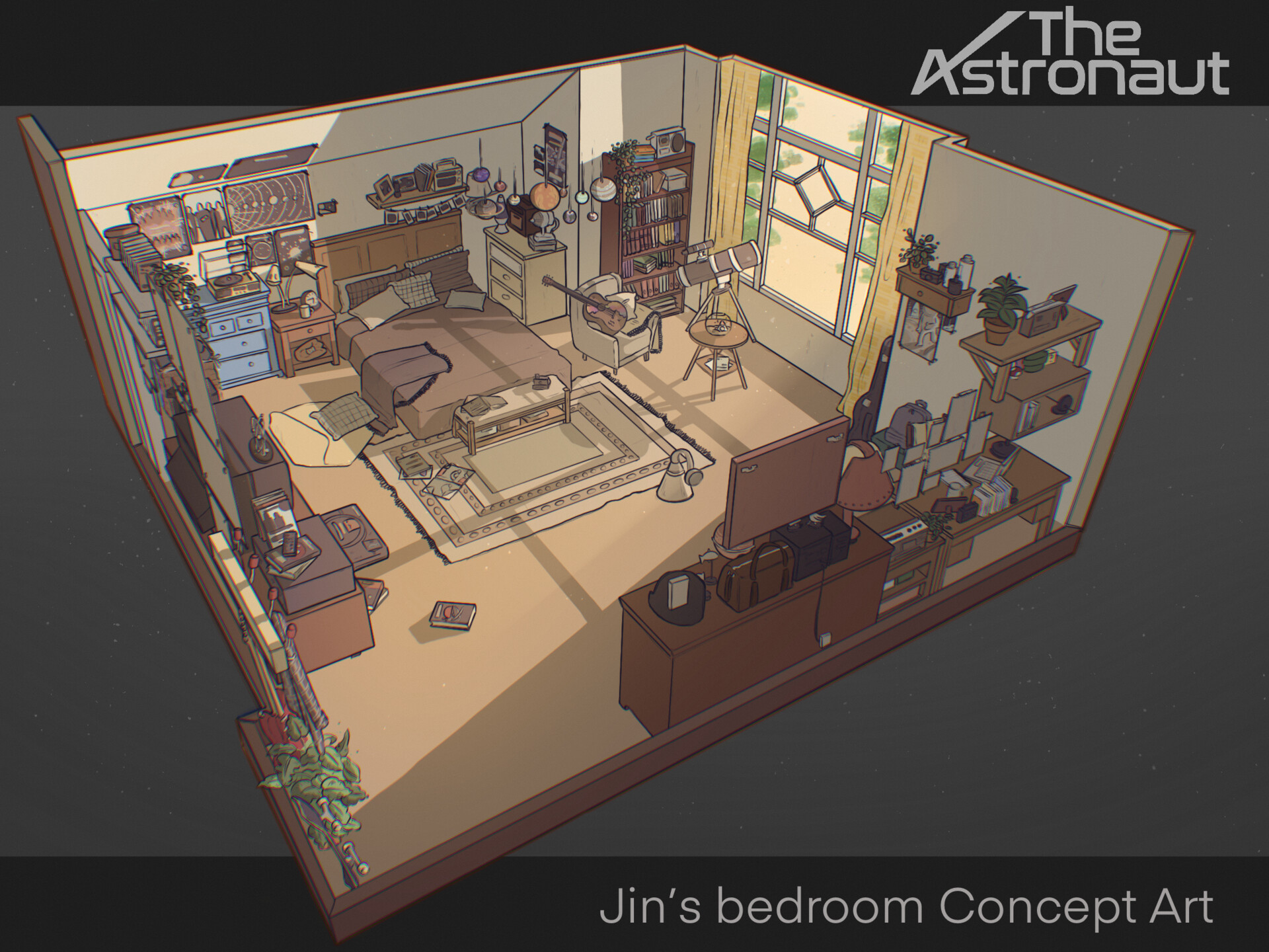 Kals Kolchevska - Jin The Astronaut - Bedroom Concept Art