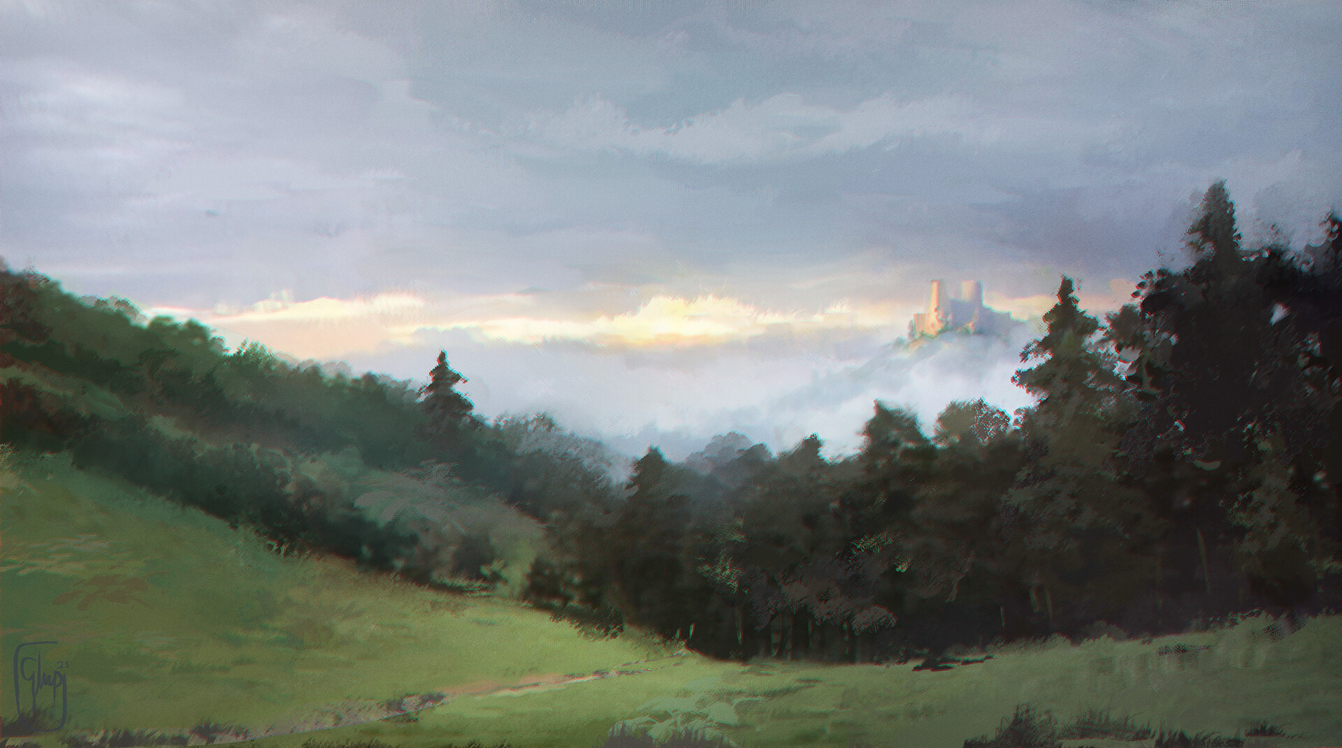 ArtStation - Camelot. (Exercise from a still frame)