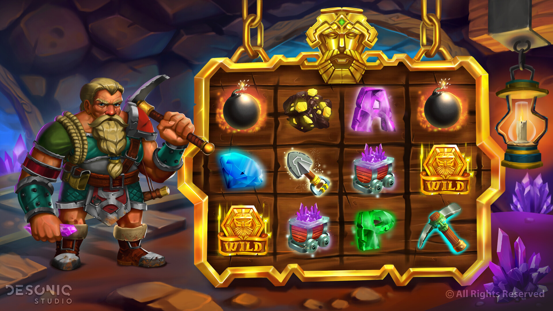 ArtStation - Dwarf Miner_Slot Game