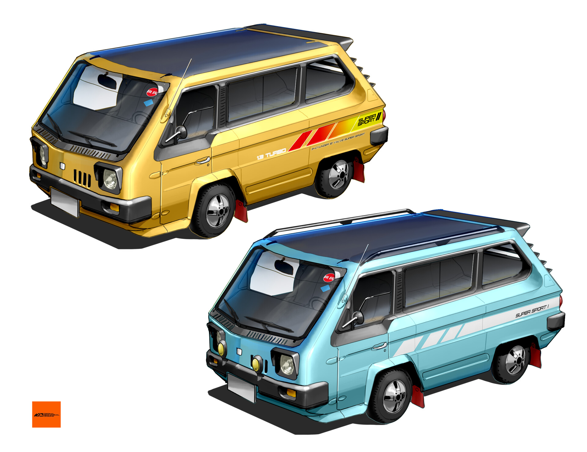 AST21 - 1980s 'Cool Minivan' Turbo Sport II