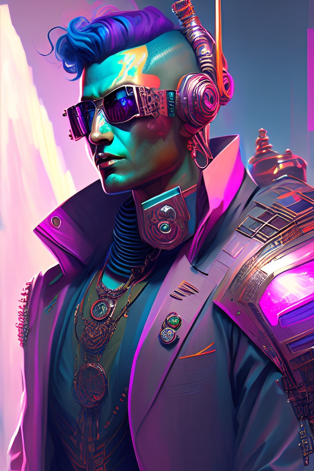 ArtStation - Man Cyberpunk#1