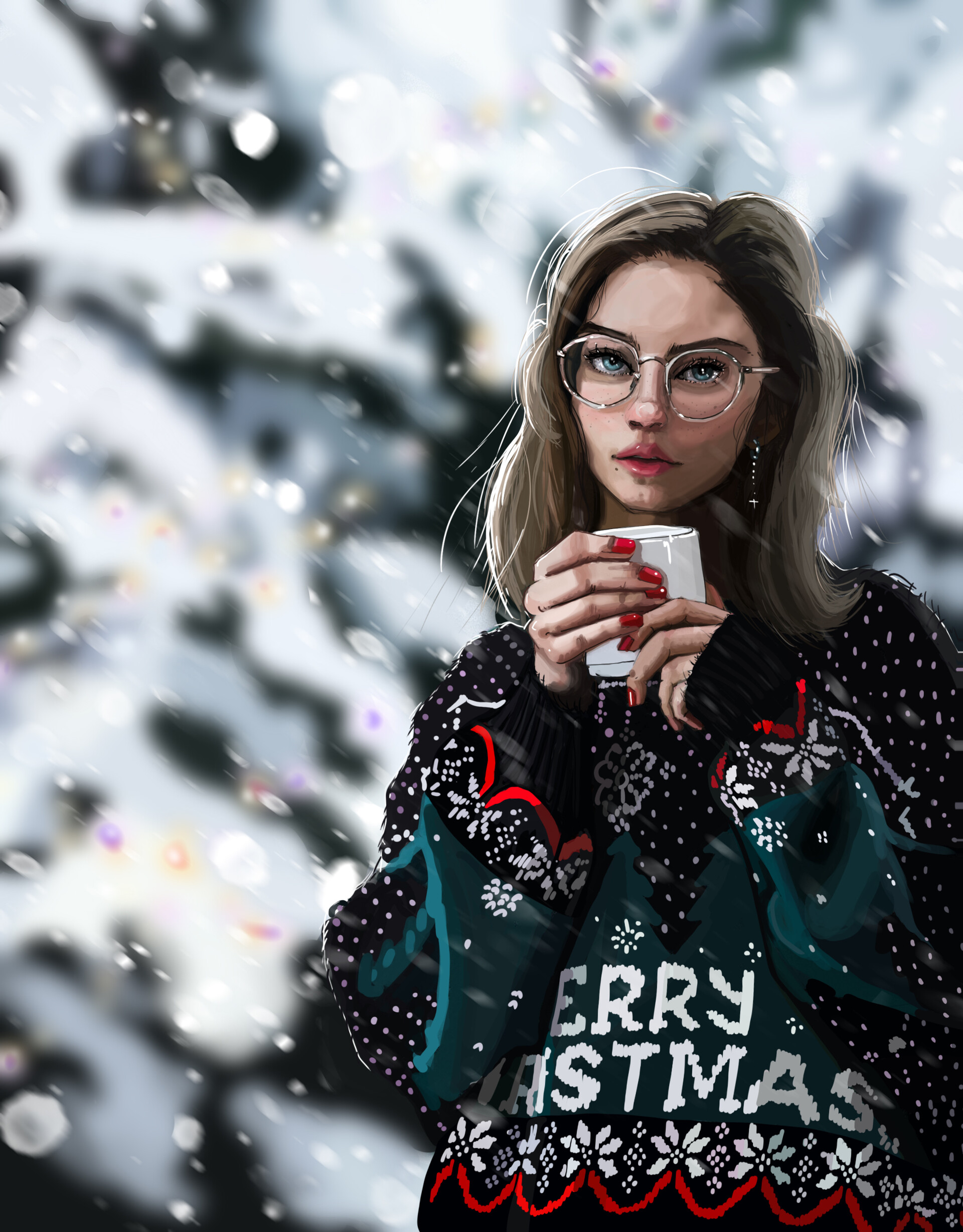 ArtStation - Winter portrait