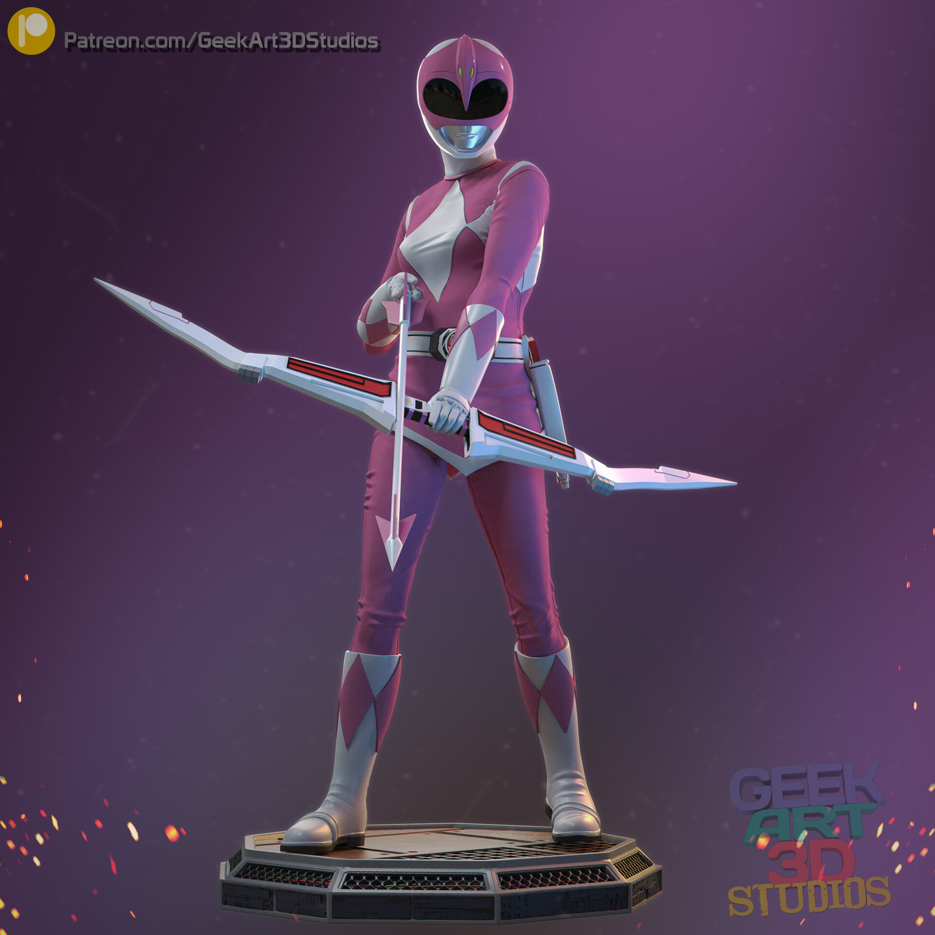ArtStation - Mighty Morphin Power Rangers - Pink Ranger