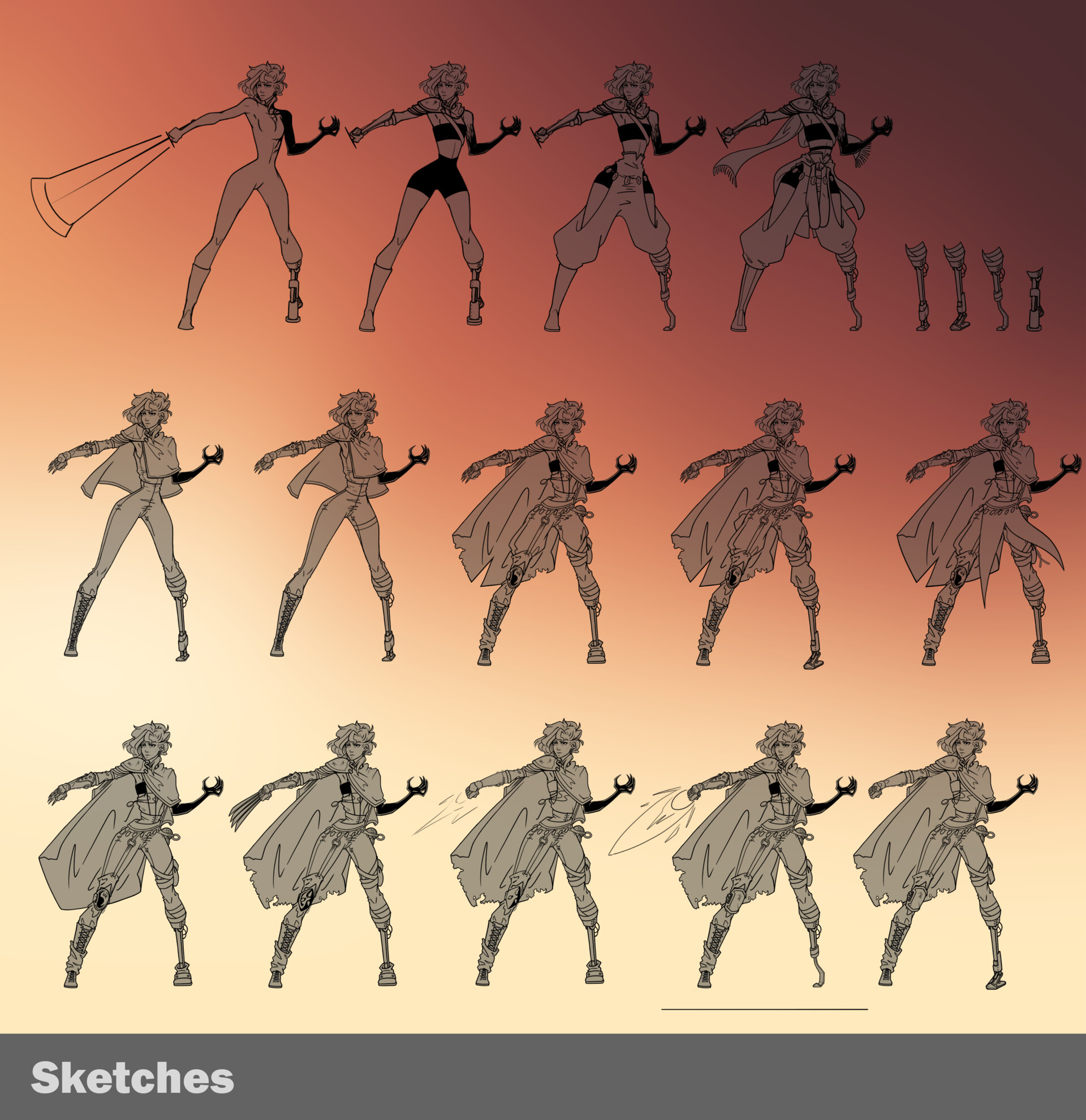 Kayleigh Norris - Ren Aldea Character Pre-visualisation