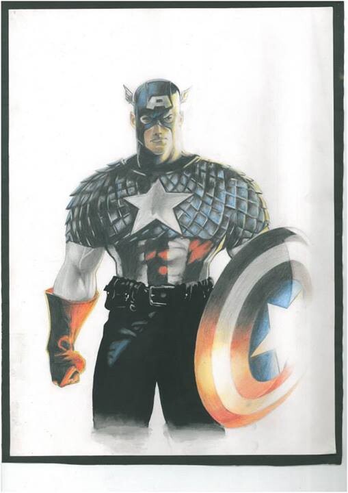 ArtStation - Captain America Fan Art - 2D