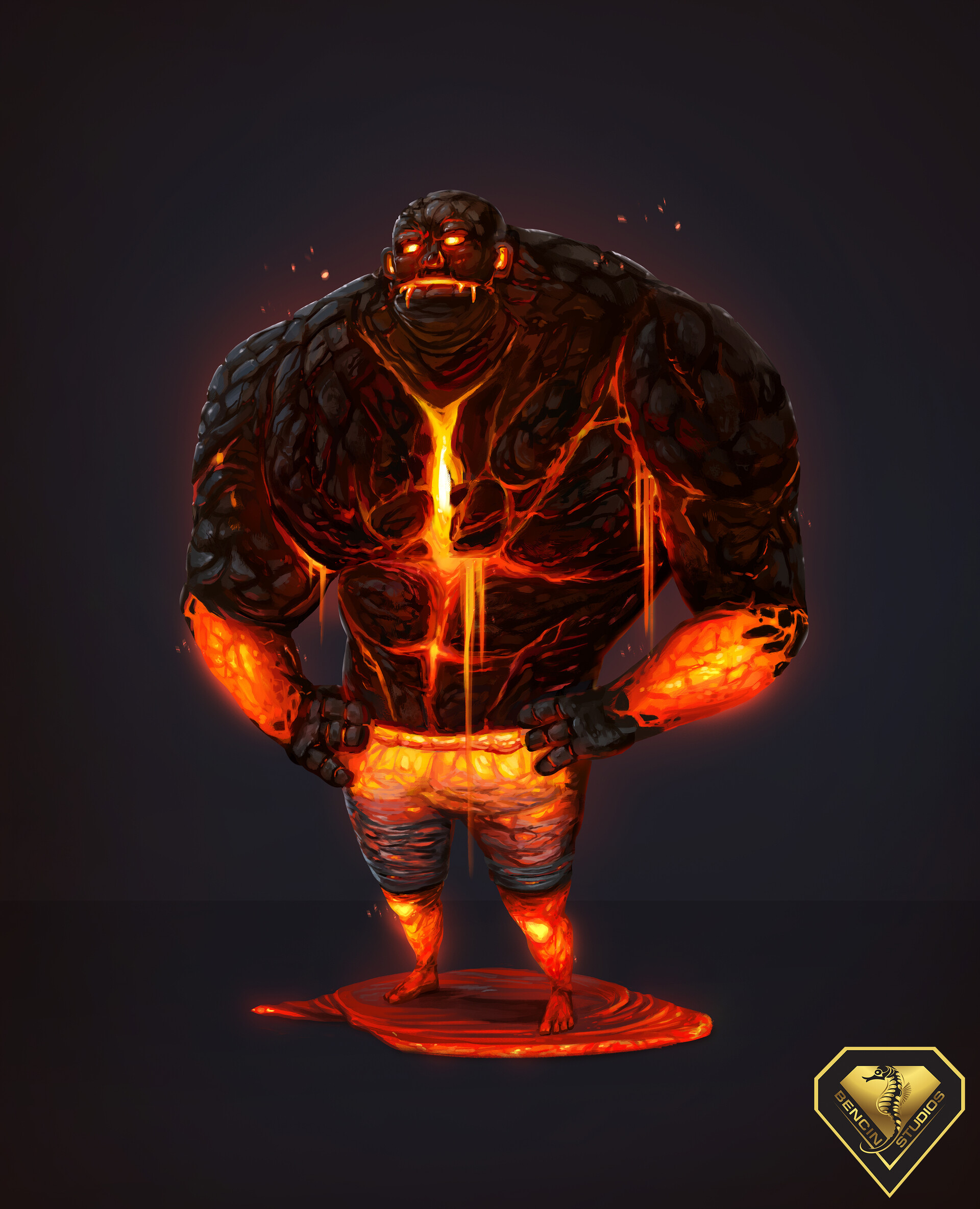 ArtStation - Lava Man Concept Art