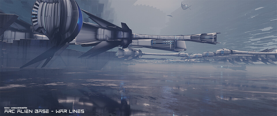 ArtStation - ARC Alien Base - War lines