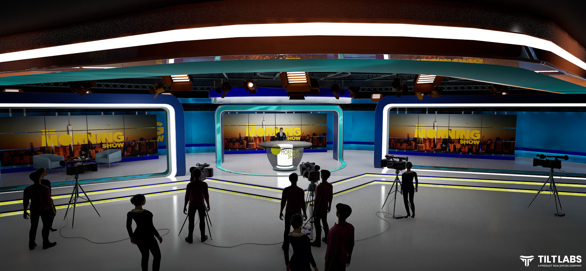 ArtStation - Receating Morning Show set