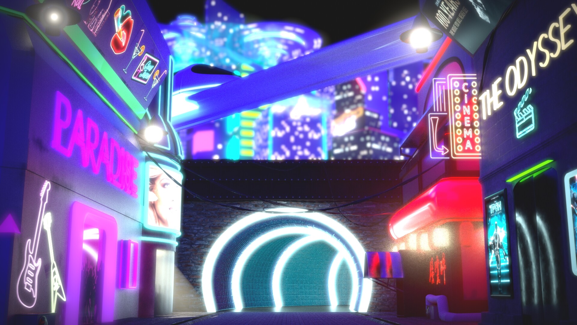 ArtStation - Futuristic Road