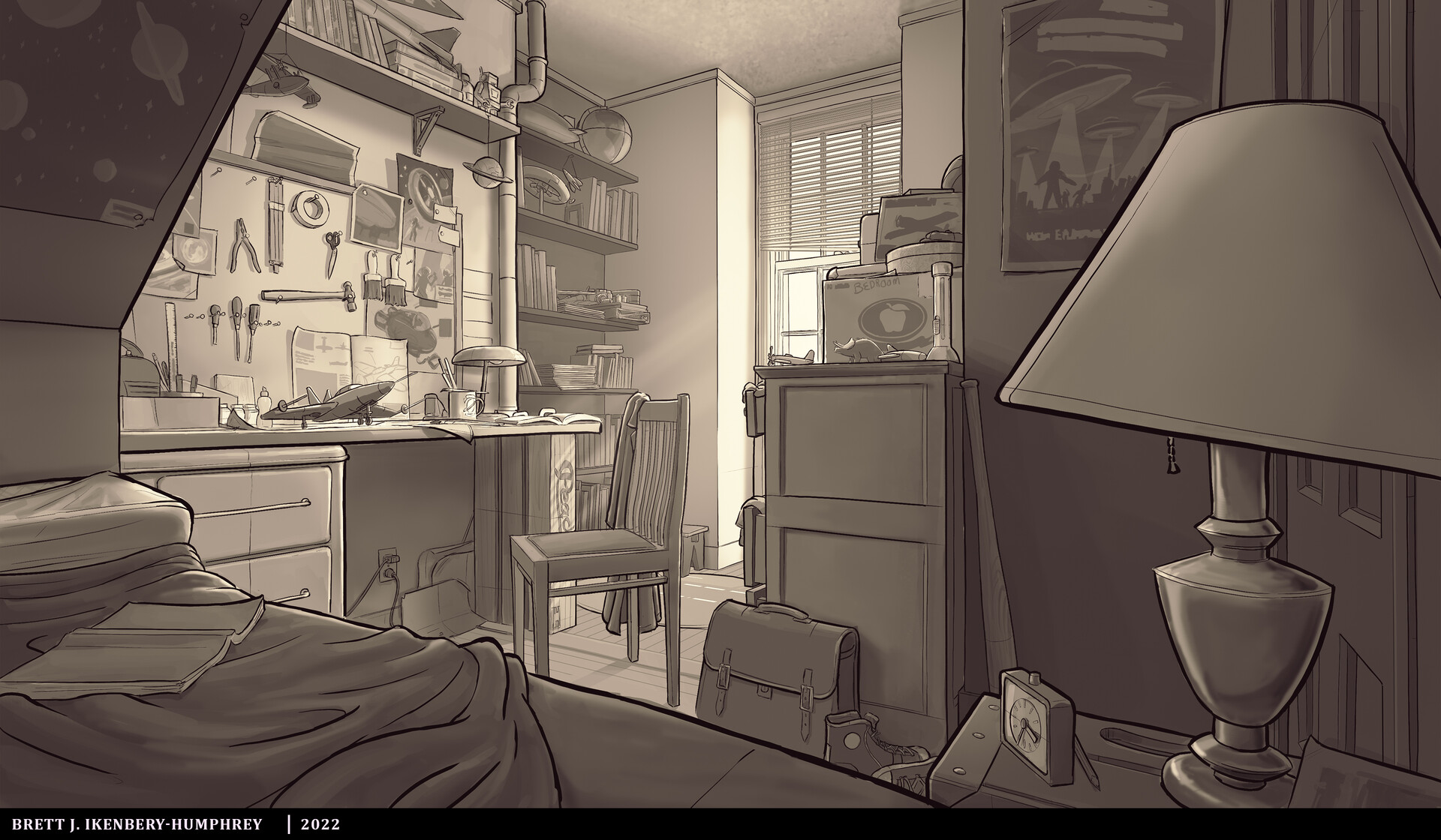 Brett J. Ikenberry-Humphrey Portfolio - Bedroom Environment Design