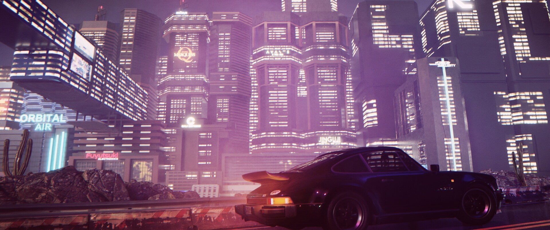 ArtStation - cyberpunk skyline