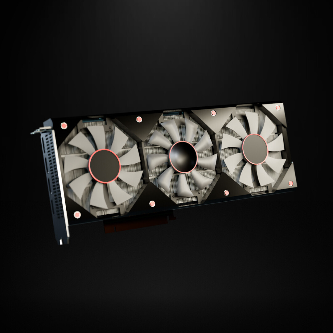 ArtStation - Modeling RX 5700 XT triple fan