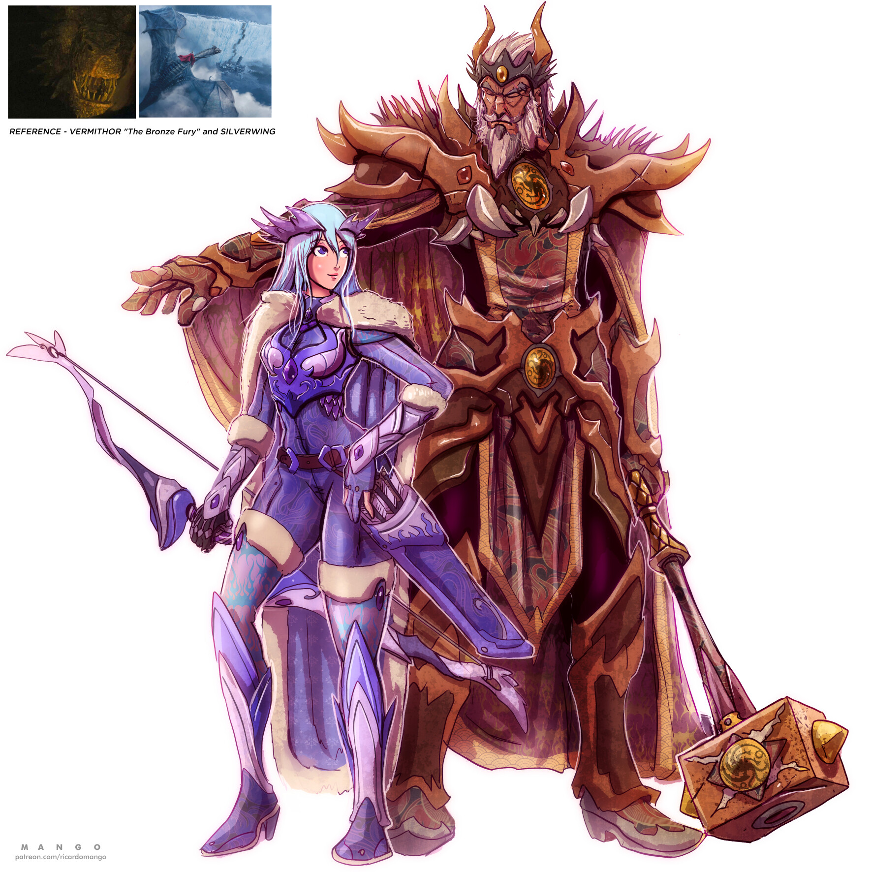 Ricardo Mango - Vermithor the Bronze Fury and Silverwing