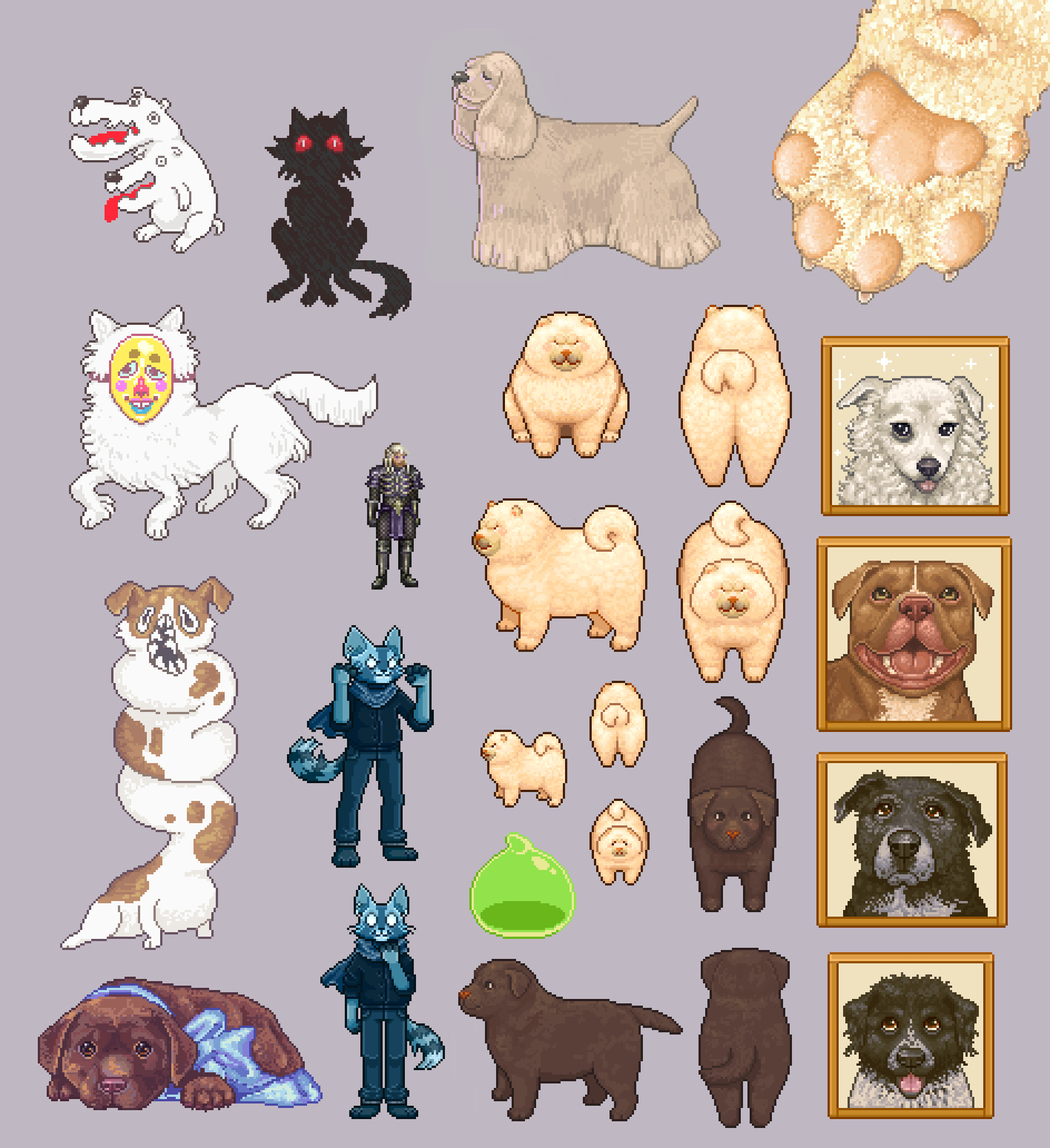 ArtStation - Pixel Art Characters / UI